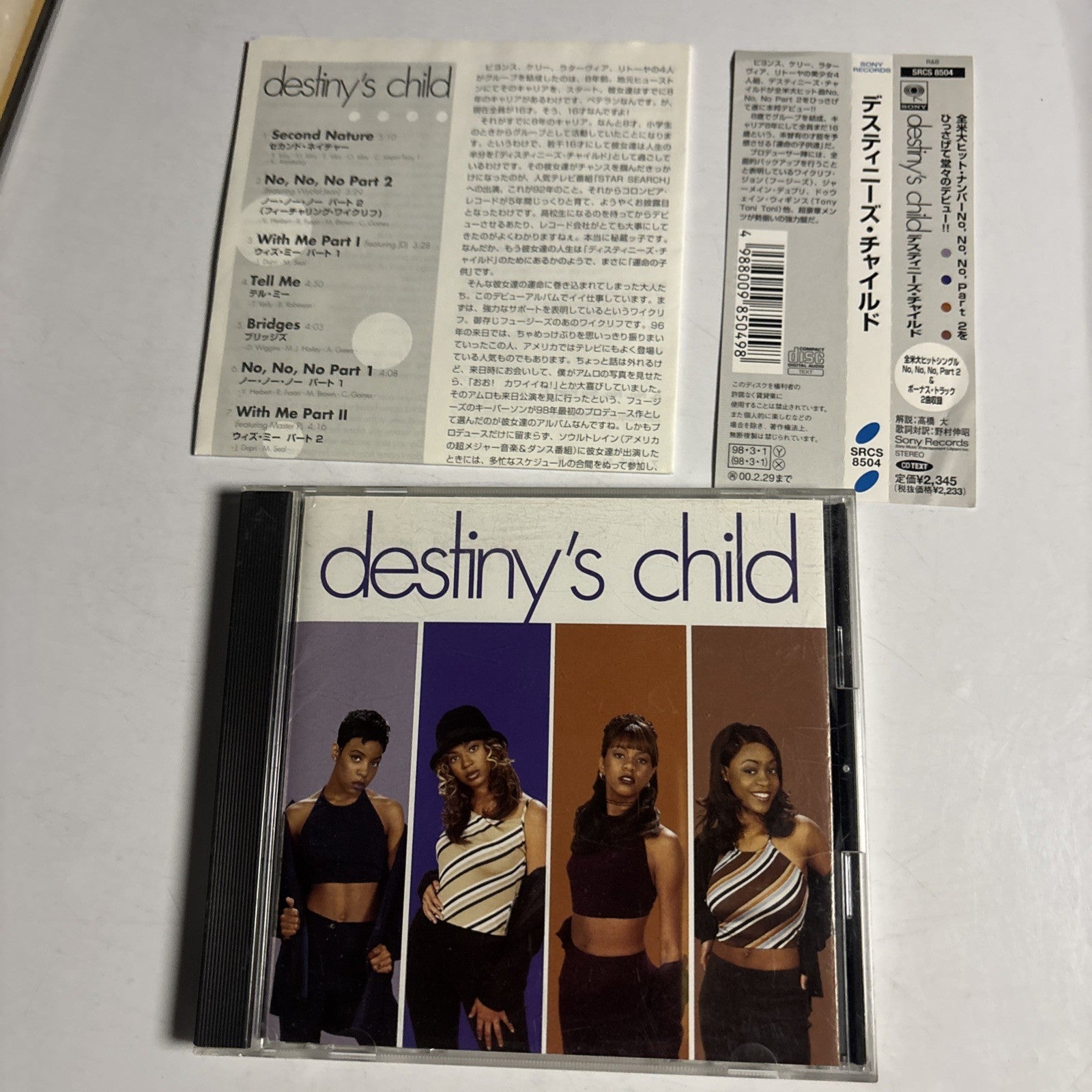 Destiny's Child – Destiny's Child (CD, 1998) Japan obi SRCS 8504 ...