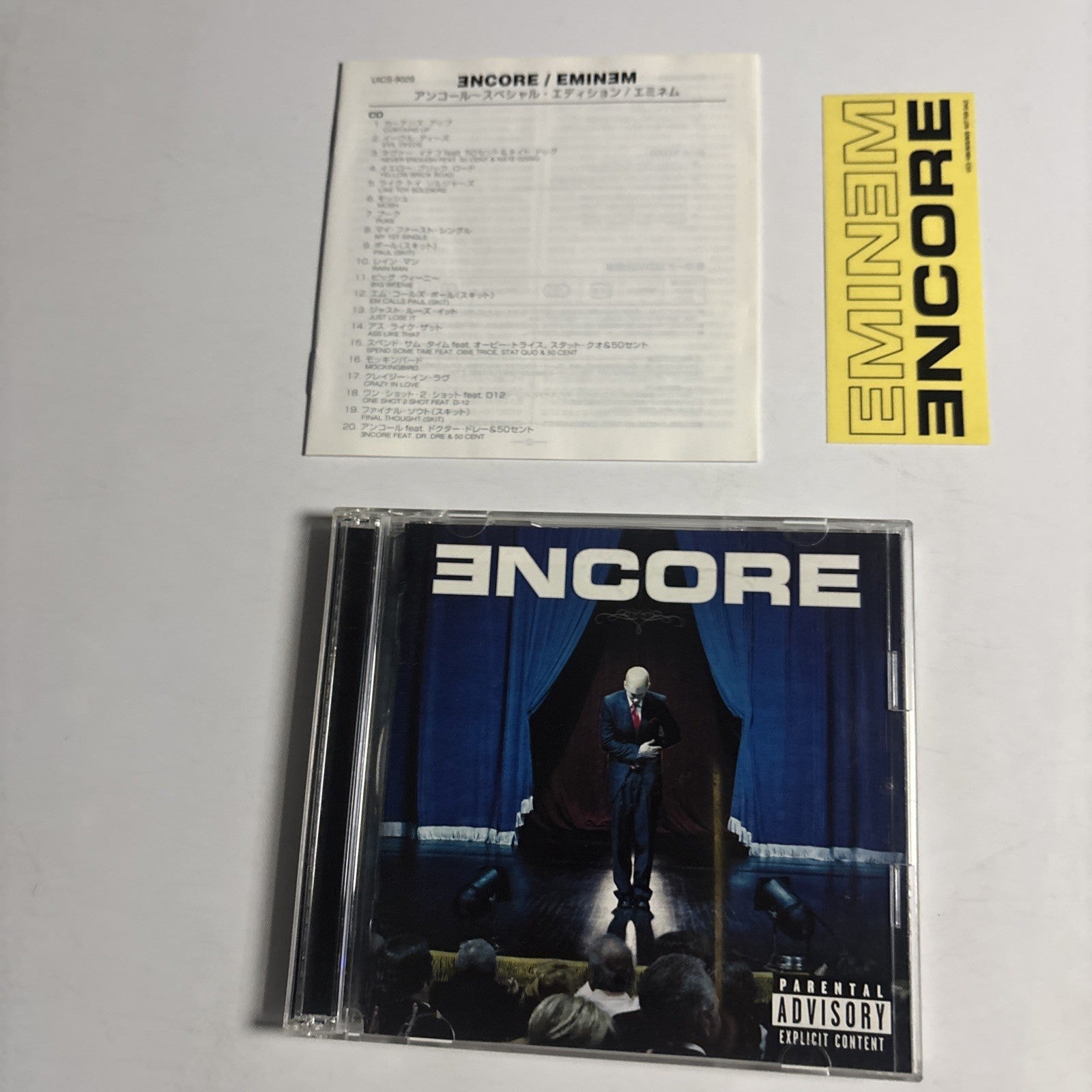 Eminem – Encore (CD + DVD, 2004) Japan UICS-9029 Sticker – Retro Unit