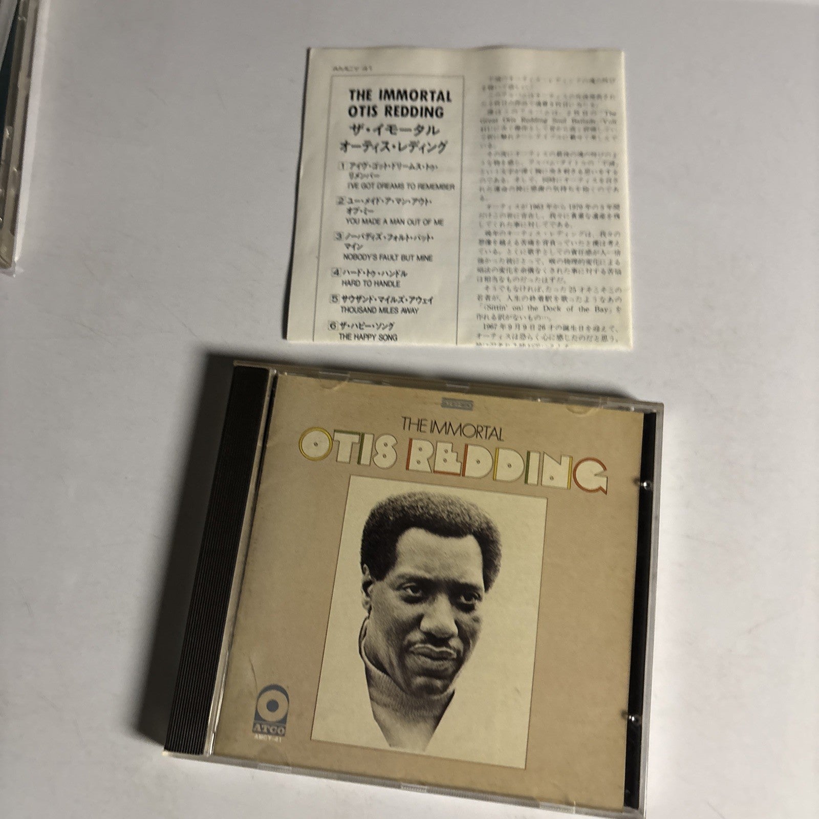 Otis Redding – The Immortal Otis Redding (CD, 1990) Japan AMCY 41 ...