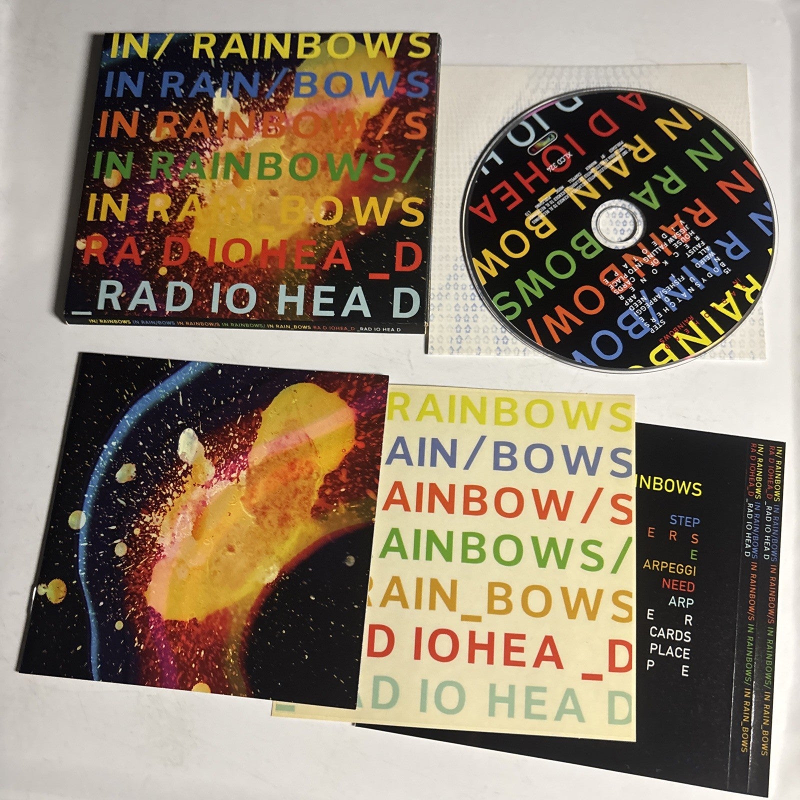Radiohead – In Rainbows (CD, 2016) USA & Europe Sticker XLCD 324 ...
