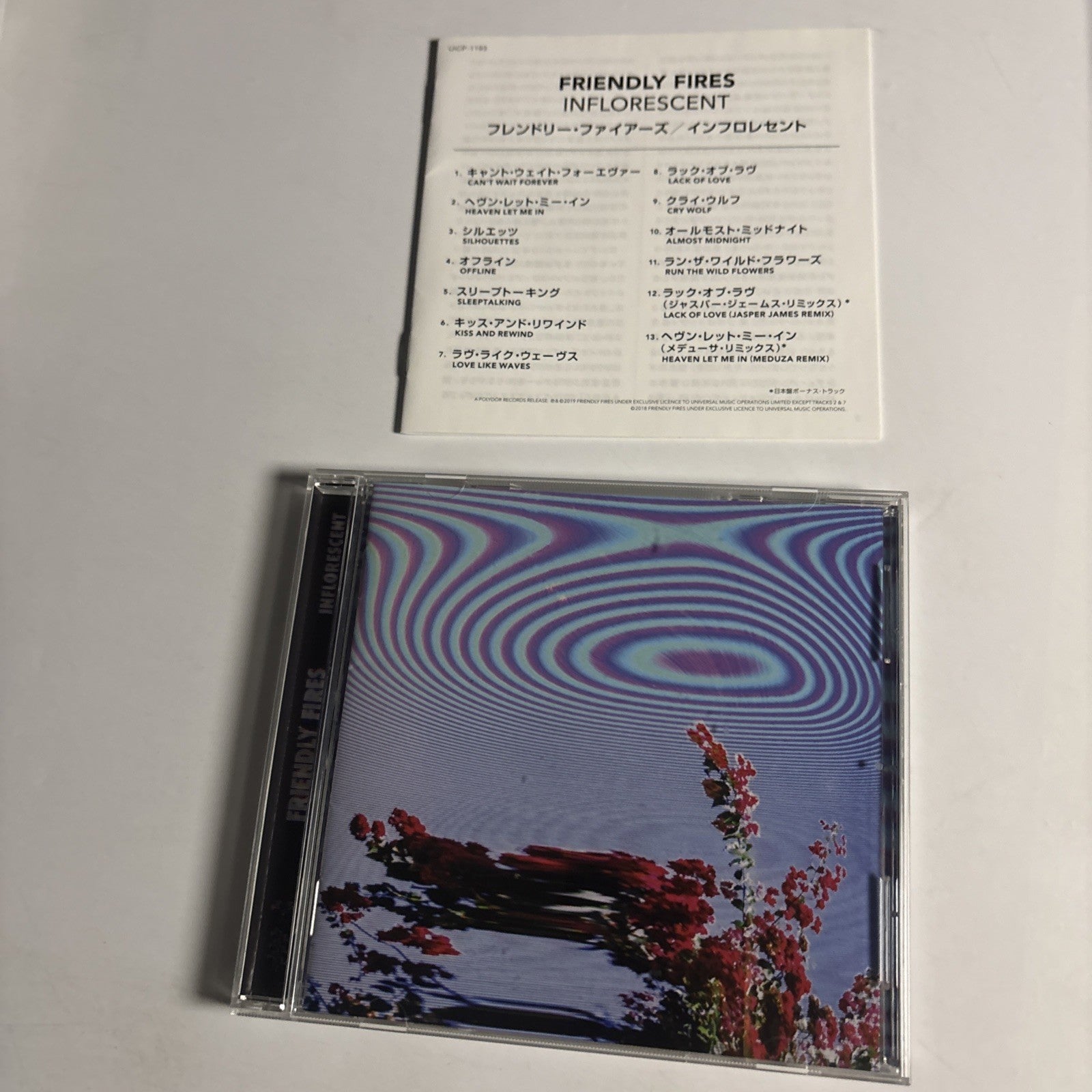 Friendly Fires – Inflorescent (CD, 2019) Japan Bonus Track UICP-1193 ...