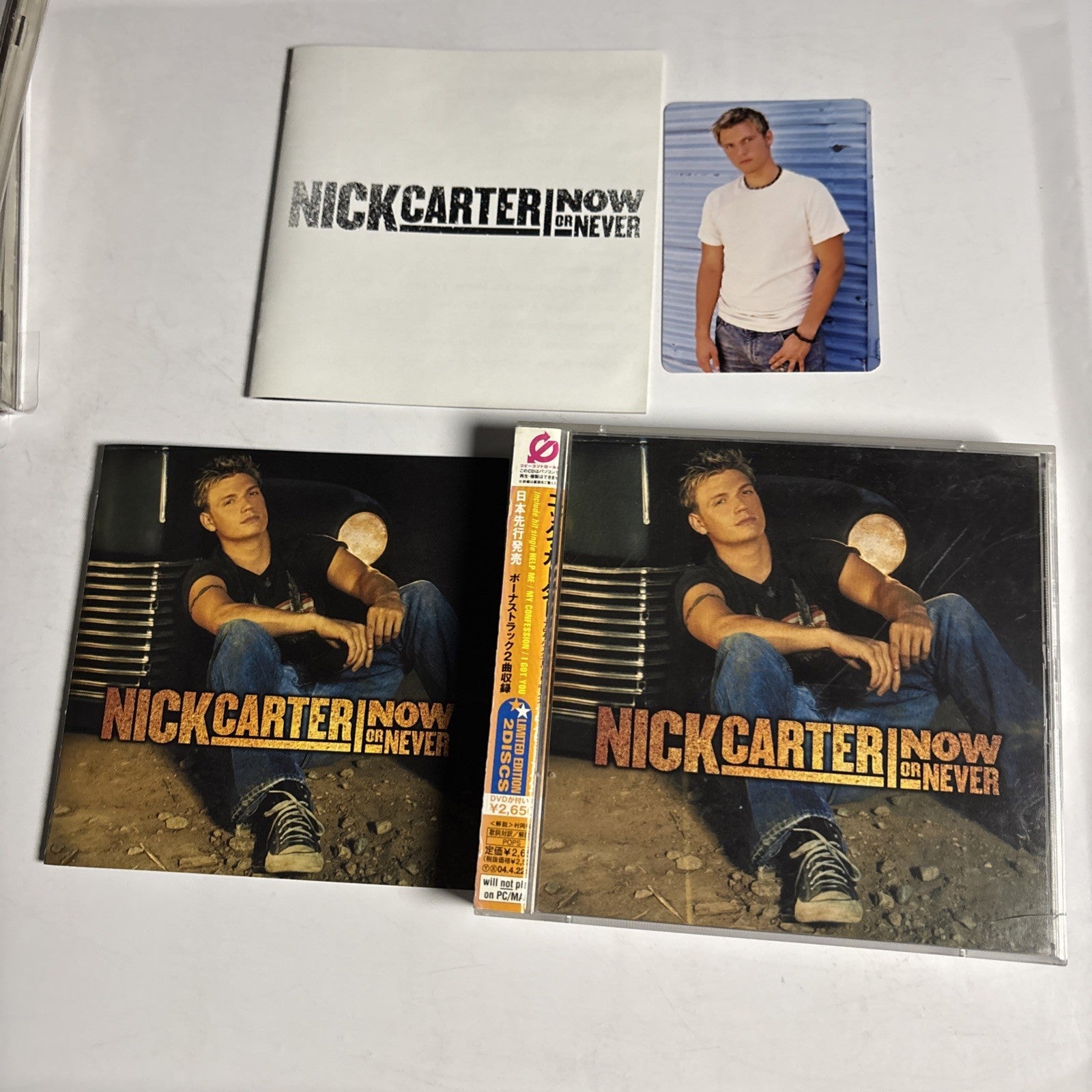 Nick Carter – Now Or Never (CD + DVD, 2002) Obi, Card Japan ZJCI-10118 ...