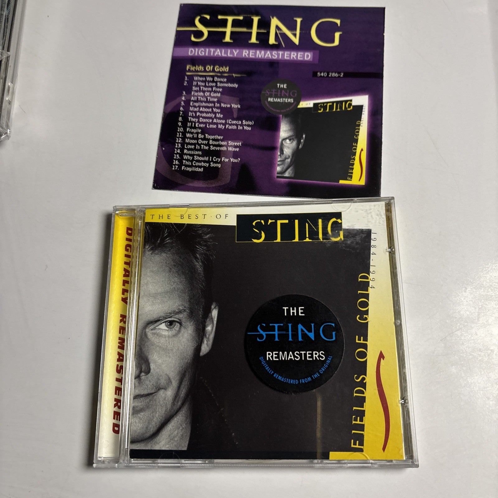 Sting – Fields Of Gold: The Best Of Sting 1984 - 1994 (CD, 1994) Europ ...