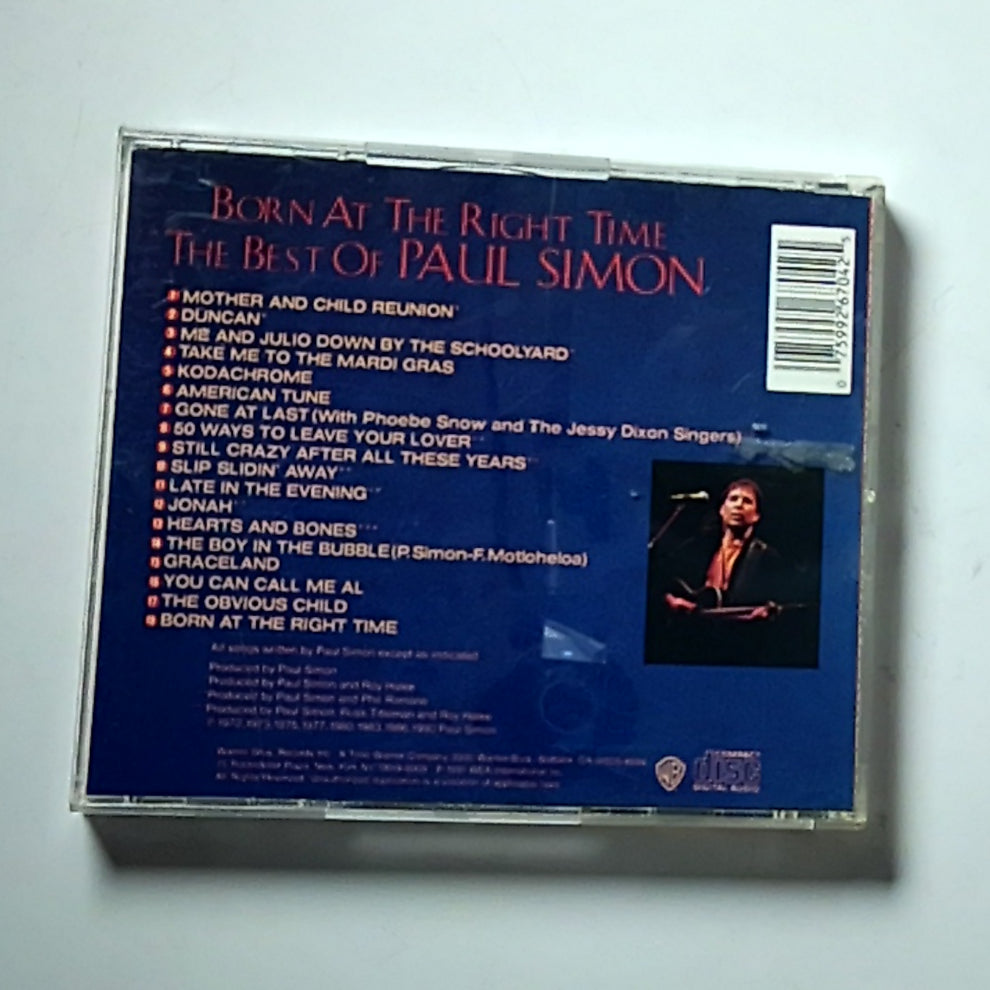 Paul Simon – Born At The Right Time - The Best Of Paul Simon (CD, 1991 ...