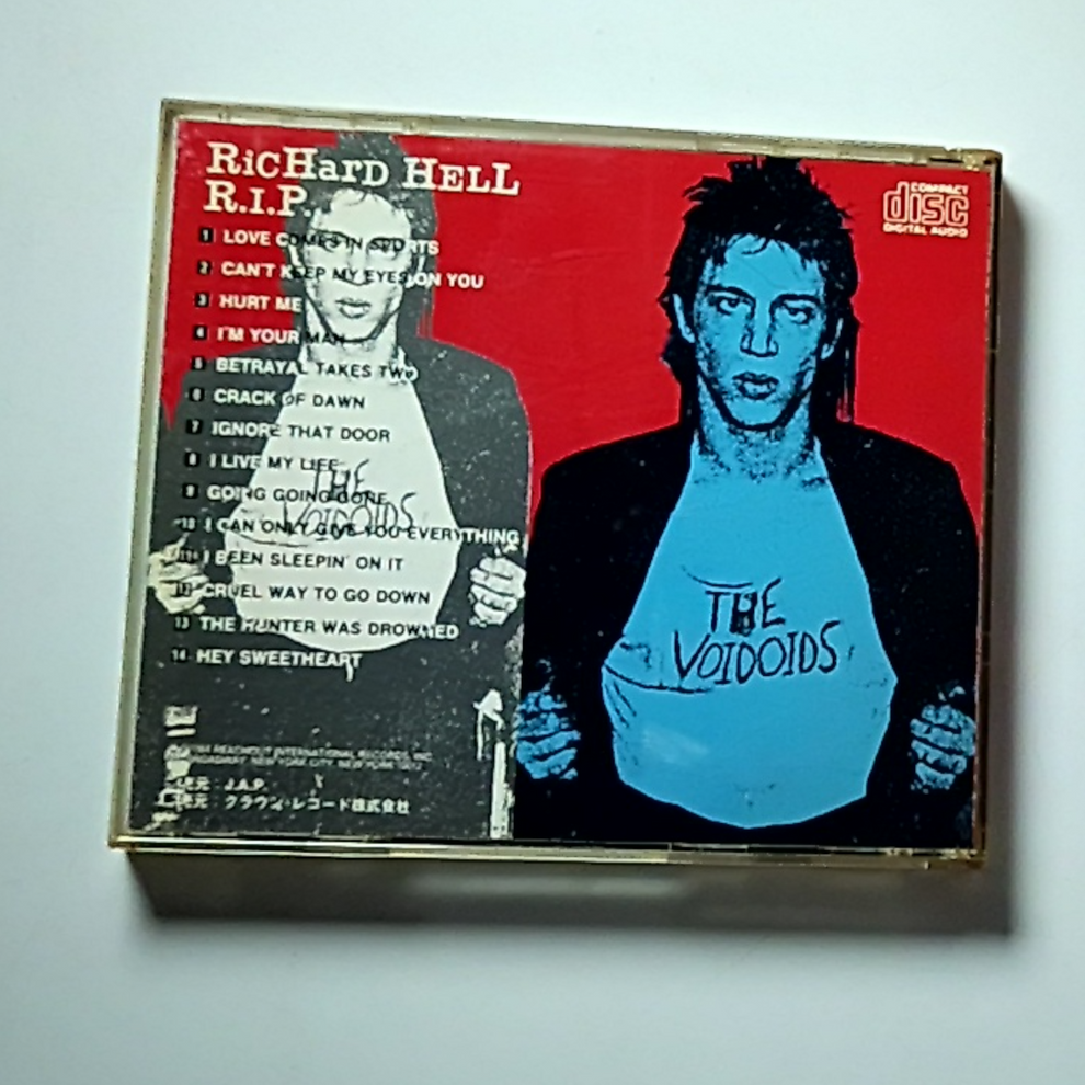 Richard Hell – R.I.P. (CD, 1990) Japan JPCR-1 – Retro Unit