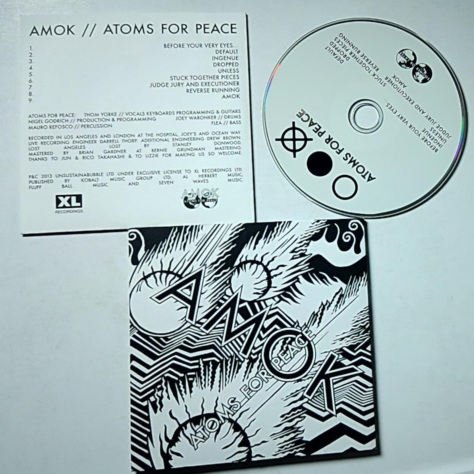 Atoms For Peace – Amok (CD, 2013) UK, Europe & US XLCD583 – Retro Unit