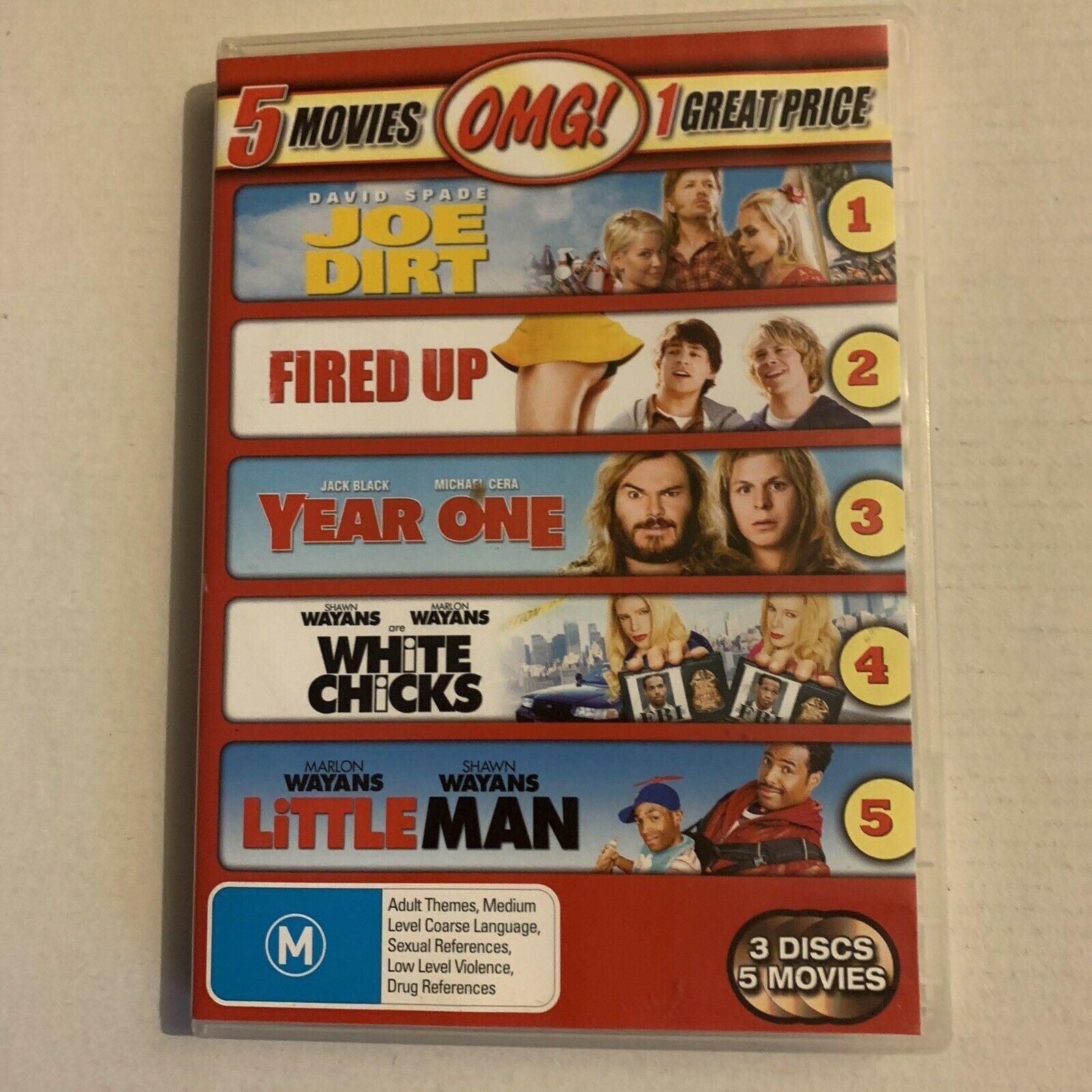 Fired Up! / Joe Dirt / Little Man / White Chicks / Year One DVD Region ...