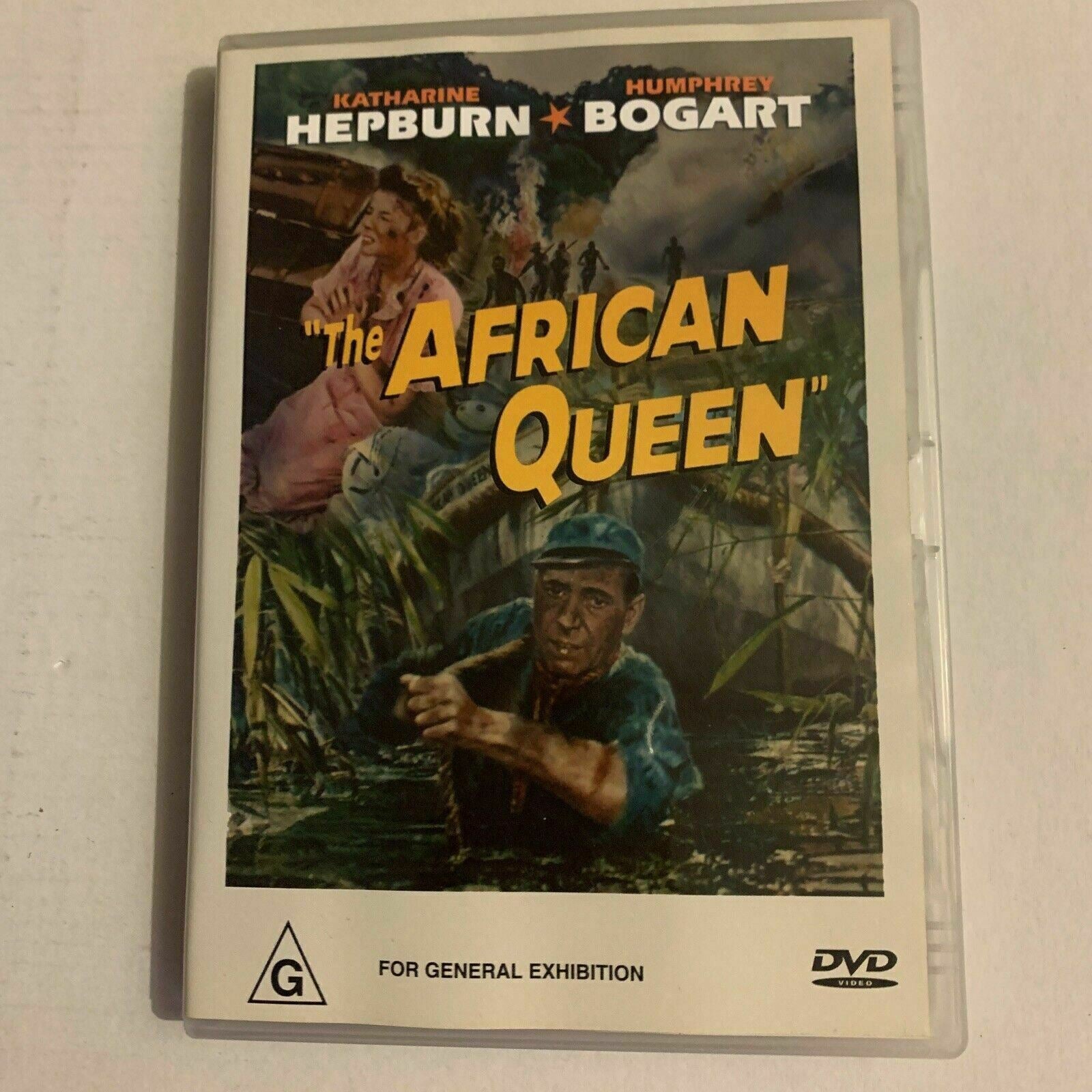 The African Queen (DVD, 1952) Katherine Hepburn, Humphrey Bogart ...