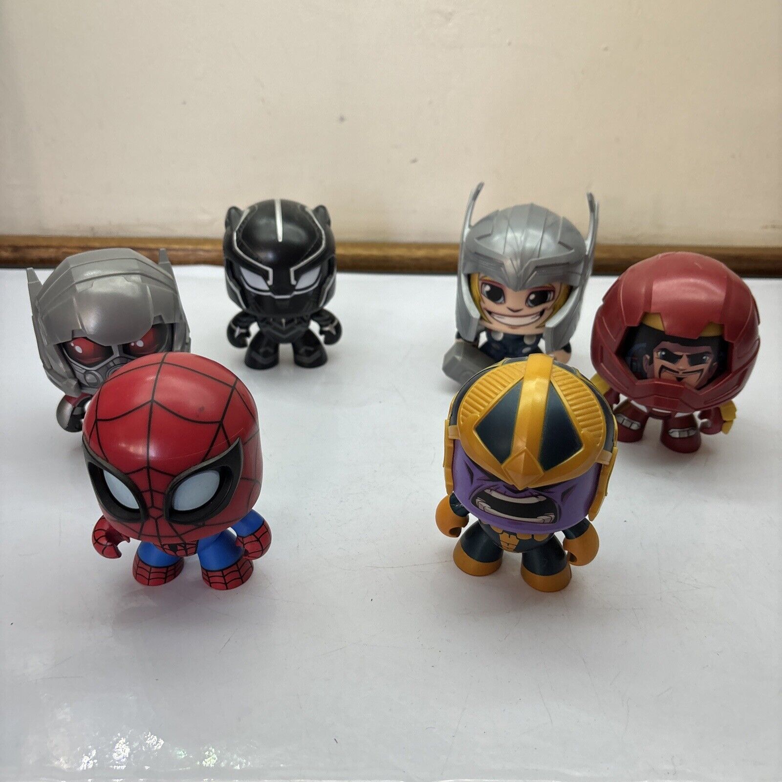 Mighty Muggs Marvel Thanos #12, Hulkbuster, Spider-man, Thor Hasbro 3 ...