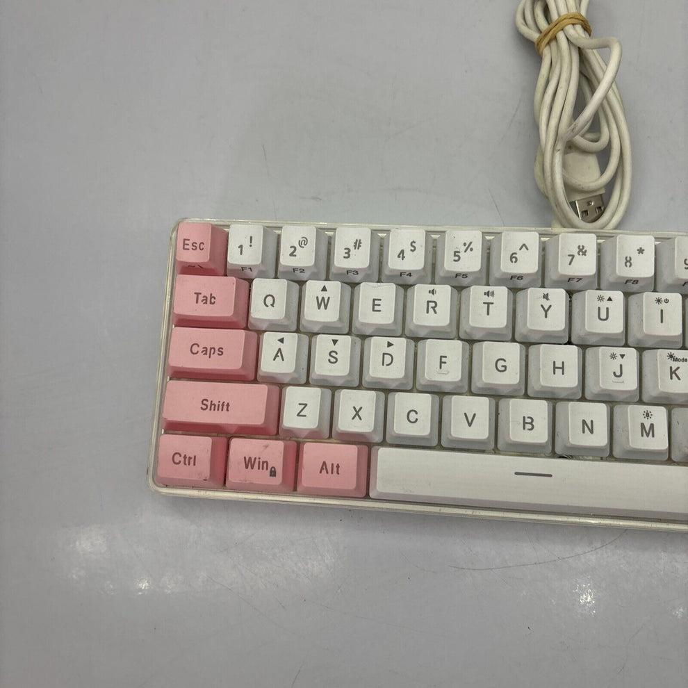 Snpurdiri 61-Key RGB Streamer Gaming Keyboard USB – Retro Unit