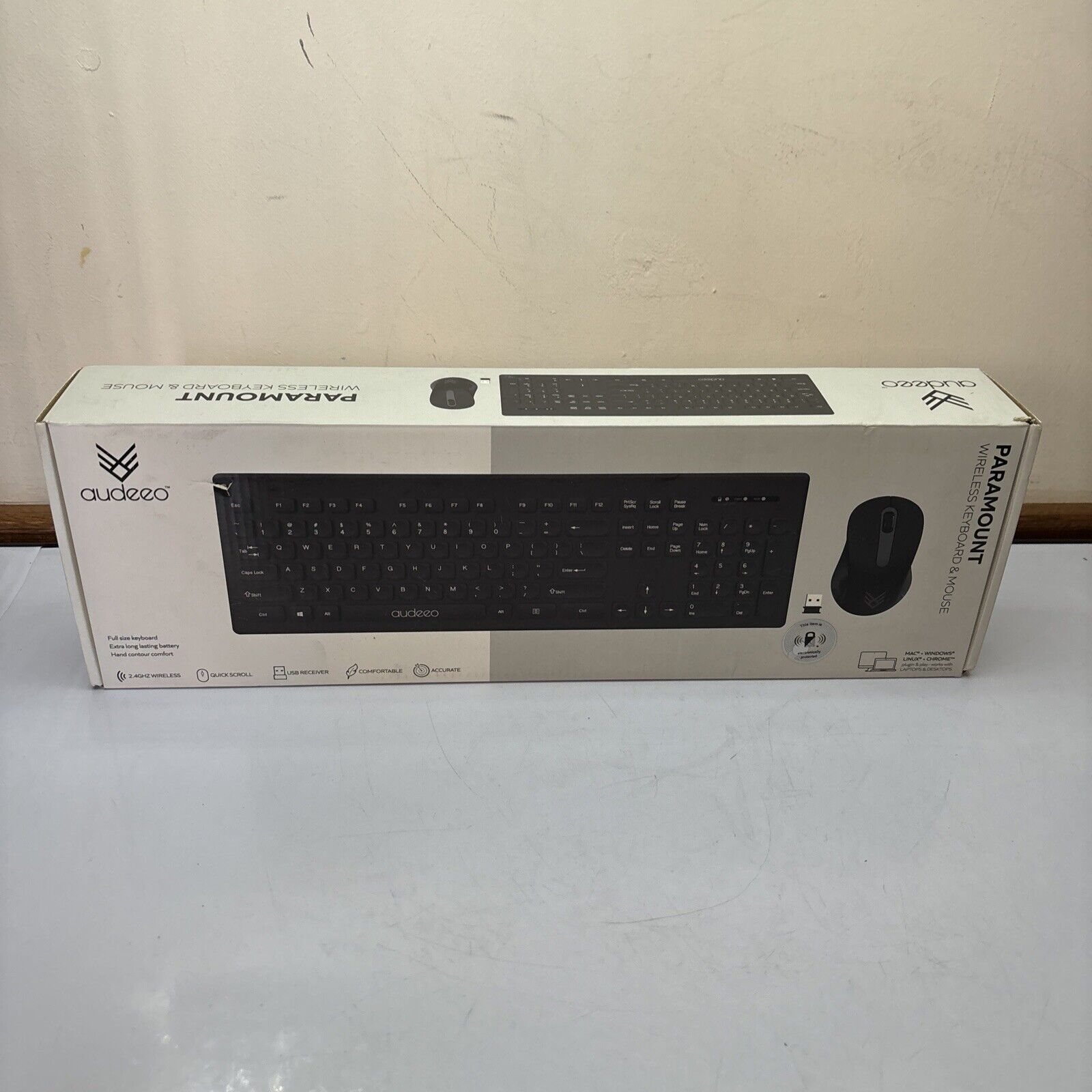 Audeeo Paramount Wireless Keyboard & Mouse AOWLM1-8K – Retro Unit