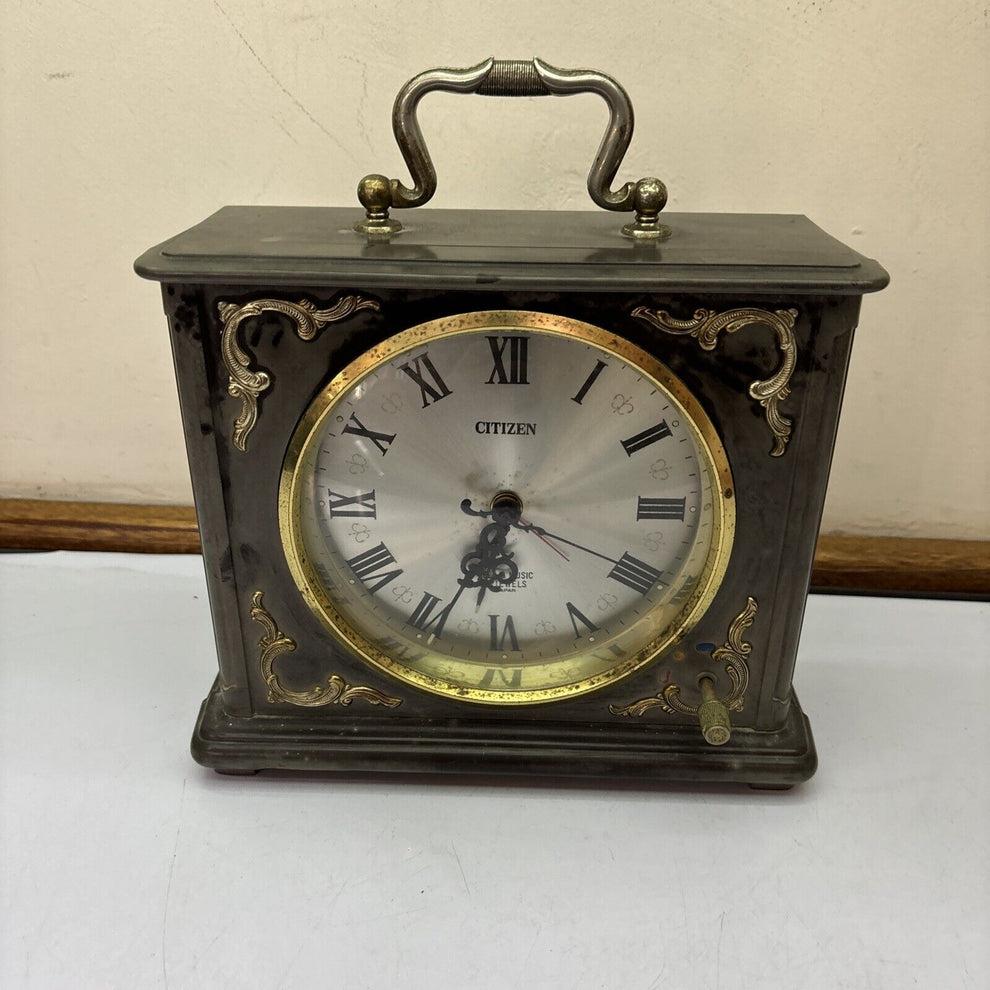 Vintage Citizen Desk Clock Windup Ringing Alarm 5866 – Retro Unit