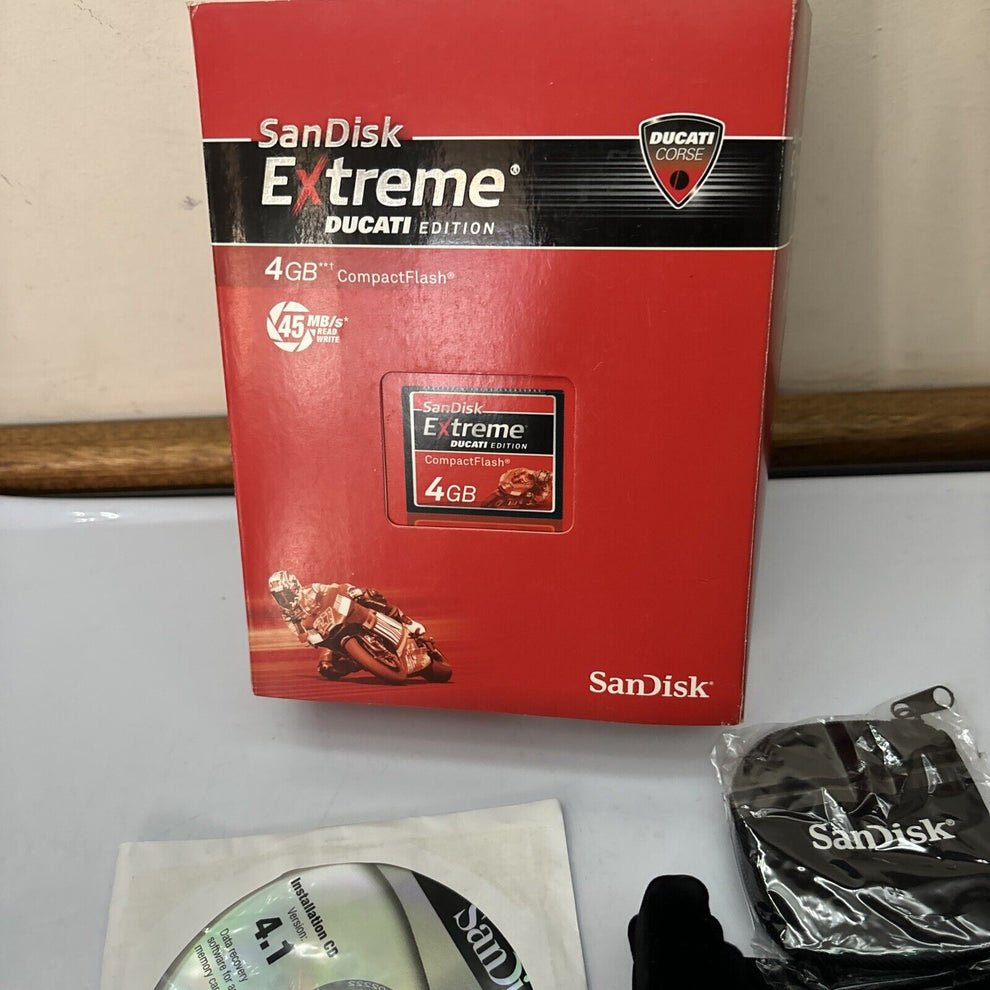 SanDisk Extreme Ducati Edition 4GB Compact Flash – Retro Unit