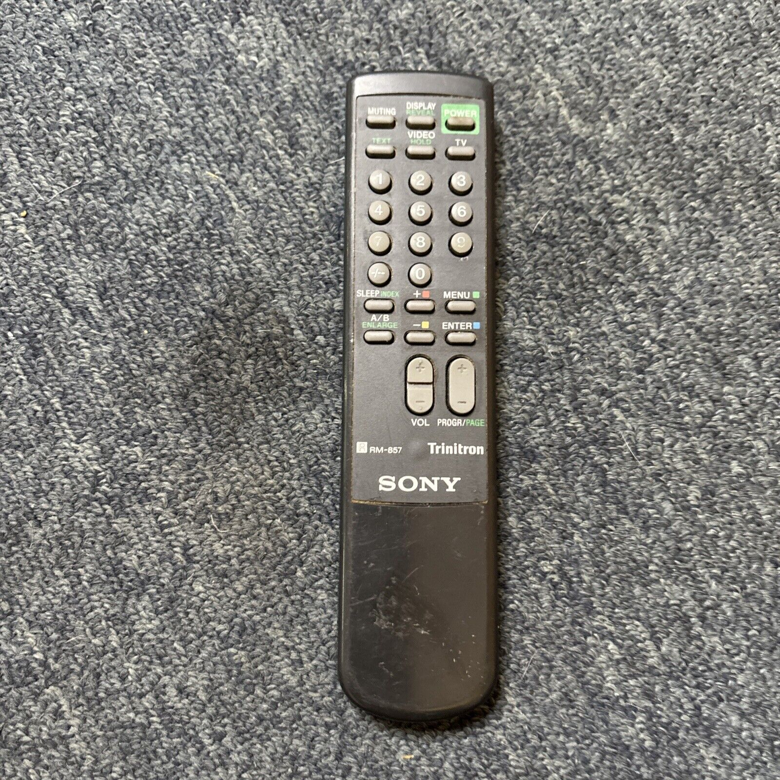 Genuine Sony RM-857 Remote Control For Trinitron *Missing Battery Lid ...
