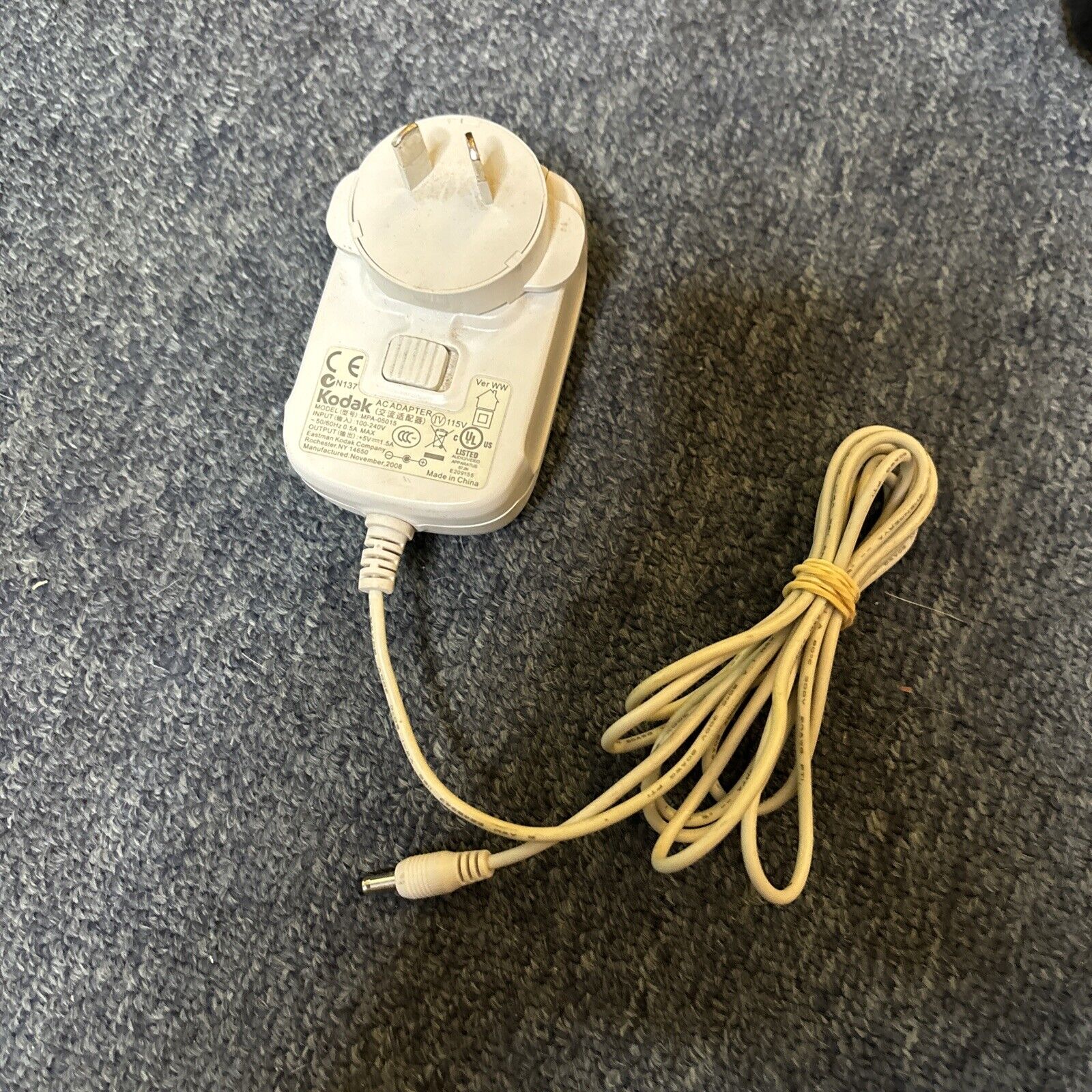 Genuine Kodak AC Adapter MPA-05015 5V 1.5A – Retro Unit