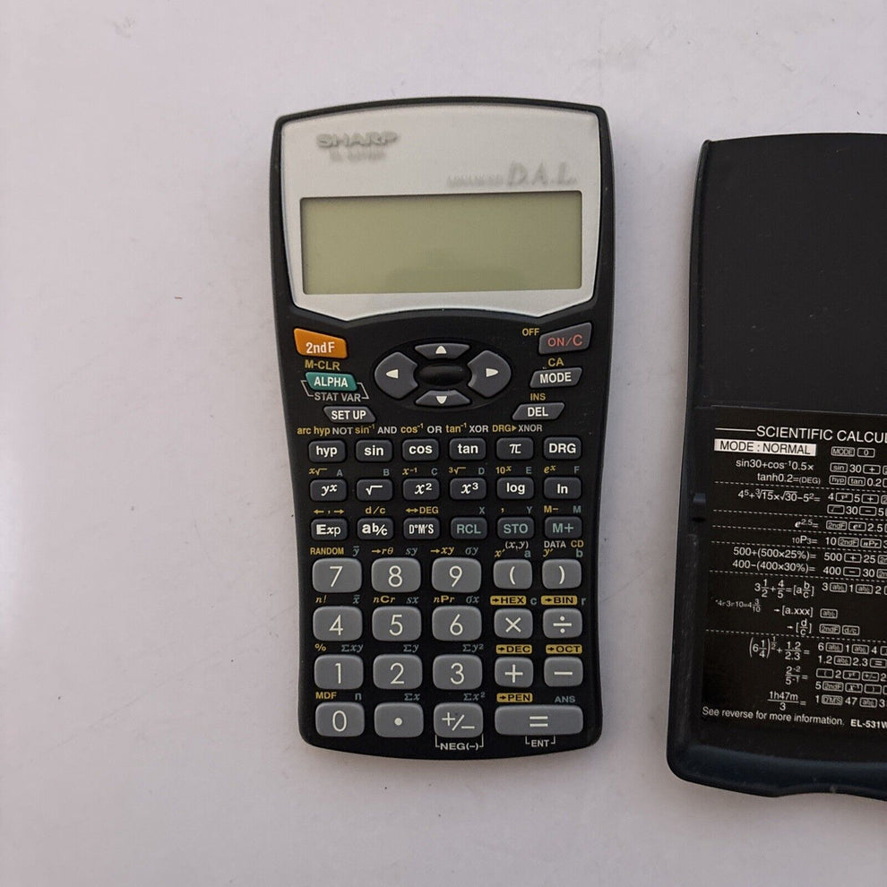 Sharp EL-531WH Scientific Calculator Advanced D.A.L. – Retro Unit
