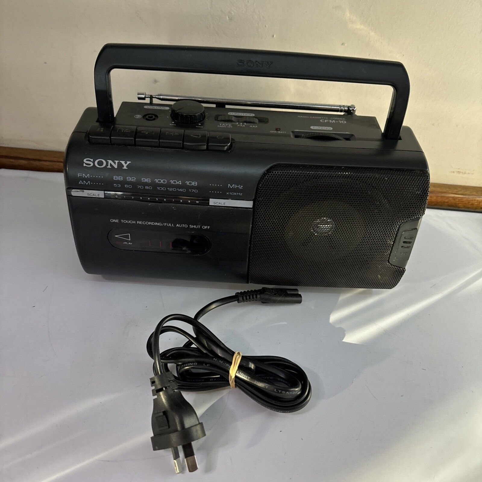 Sony Portable Boombox AM/FM Radio Cassette Recorder CFM-10 – Retro Unit