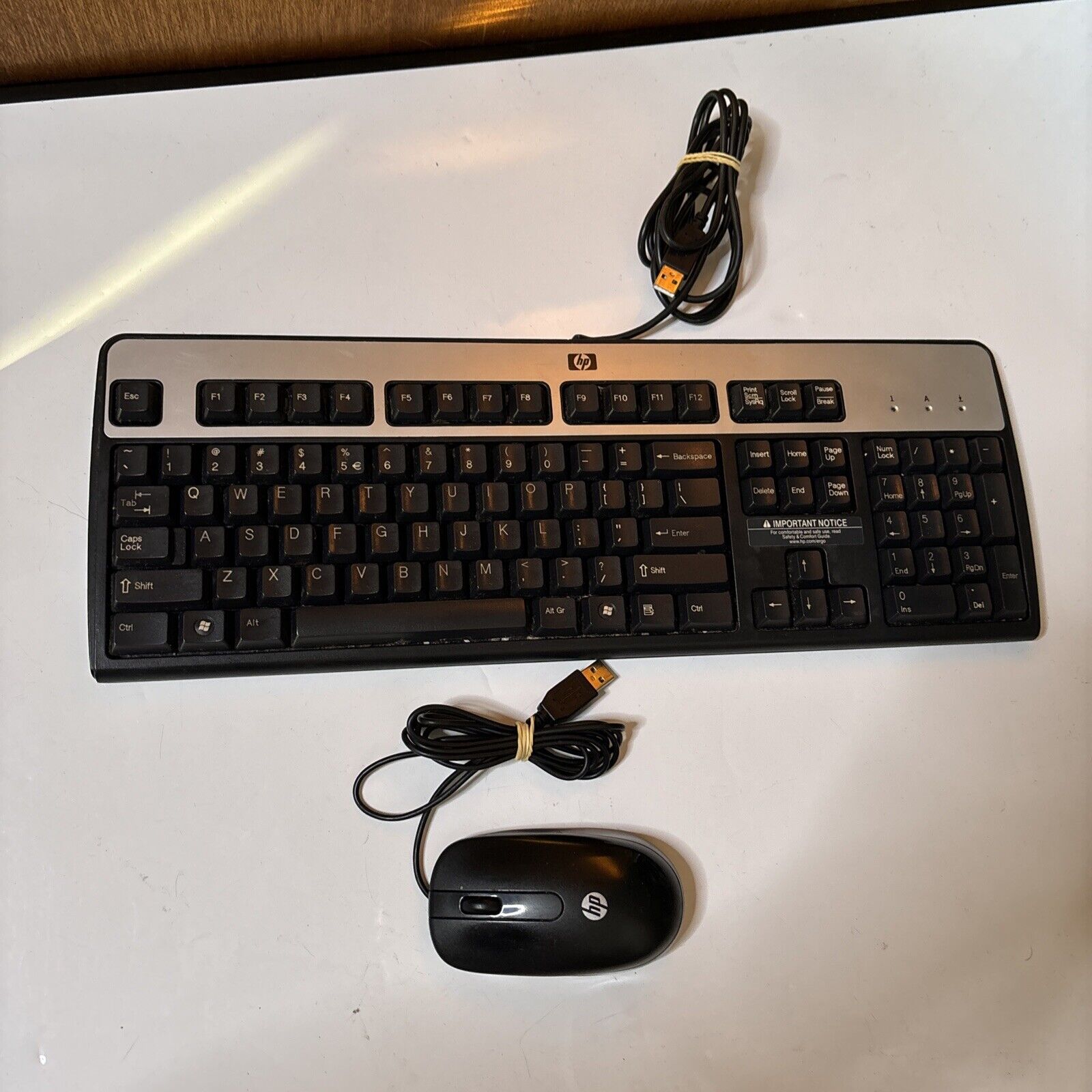 HP USB Keyboard & Mouse SK-2885 SM-2022 – Retro Unit