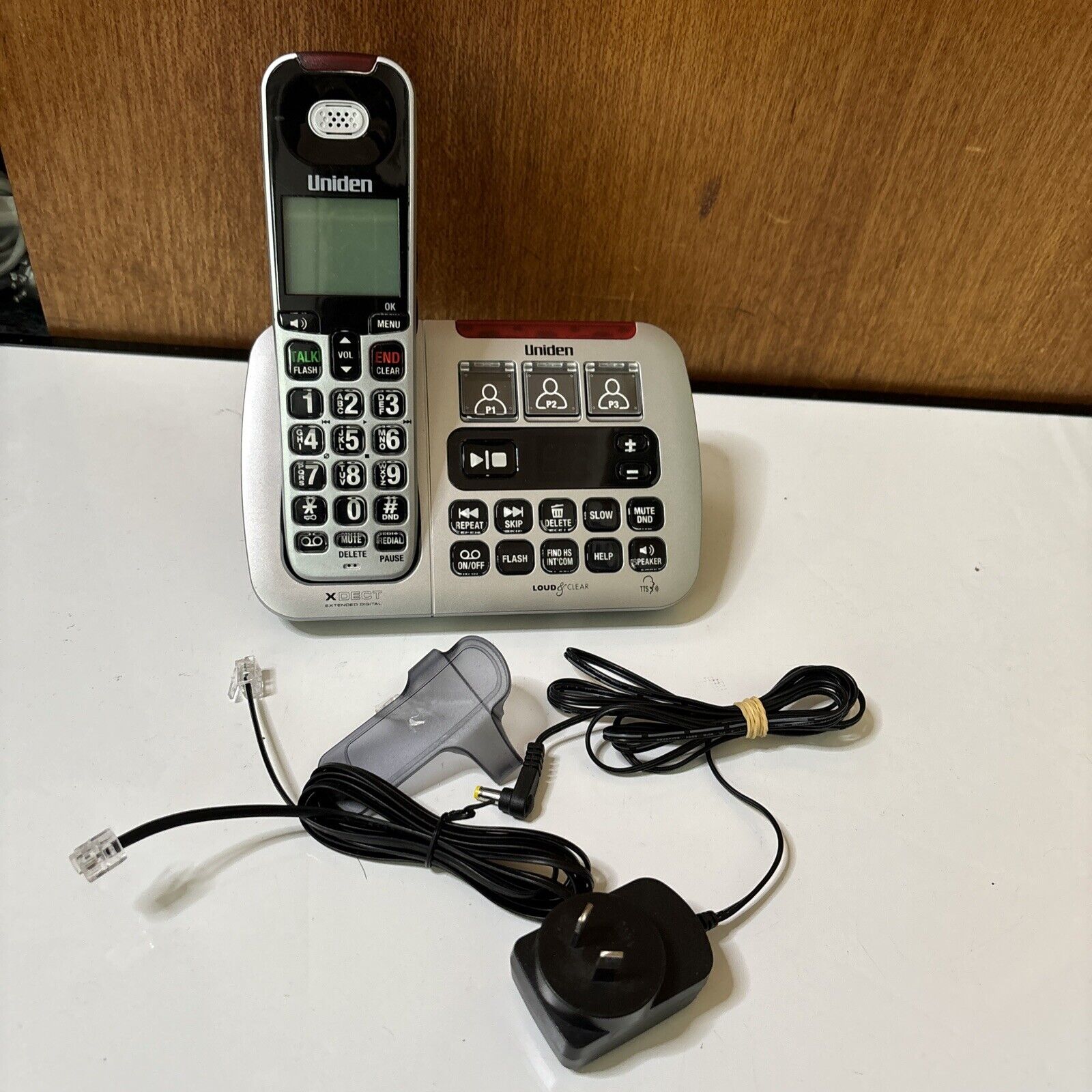 Uniden XDECT Loud & Clear Extended Digital Handset Answering Machine S ...