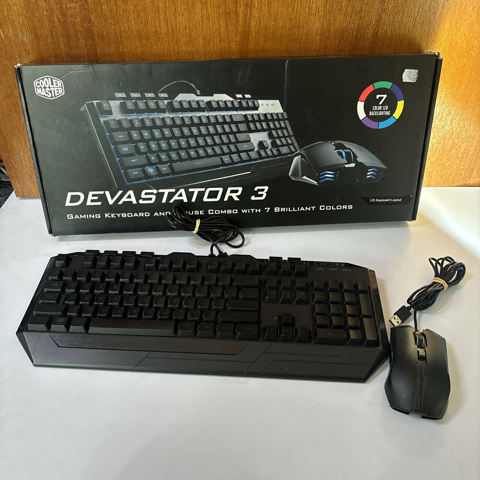 Cooler Master Devastator 3 RGB Gaming Keyboard & Mouse Combo SGB-3000 ...