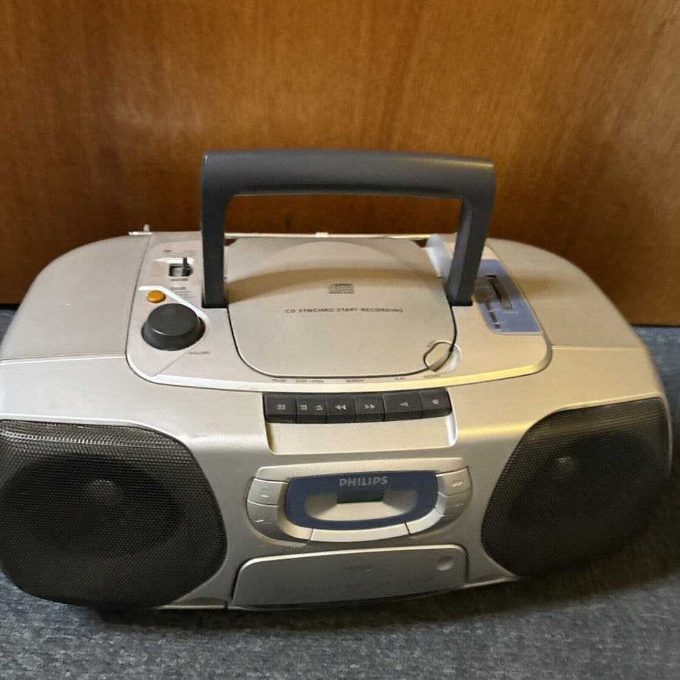 Philips AZ1010 CD Radio Cassette Recorder *Cassette Requires Belt Repl ...