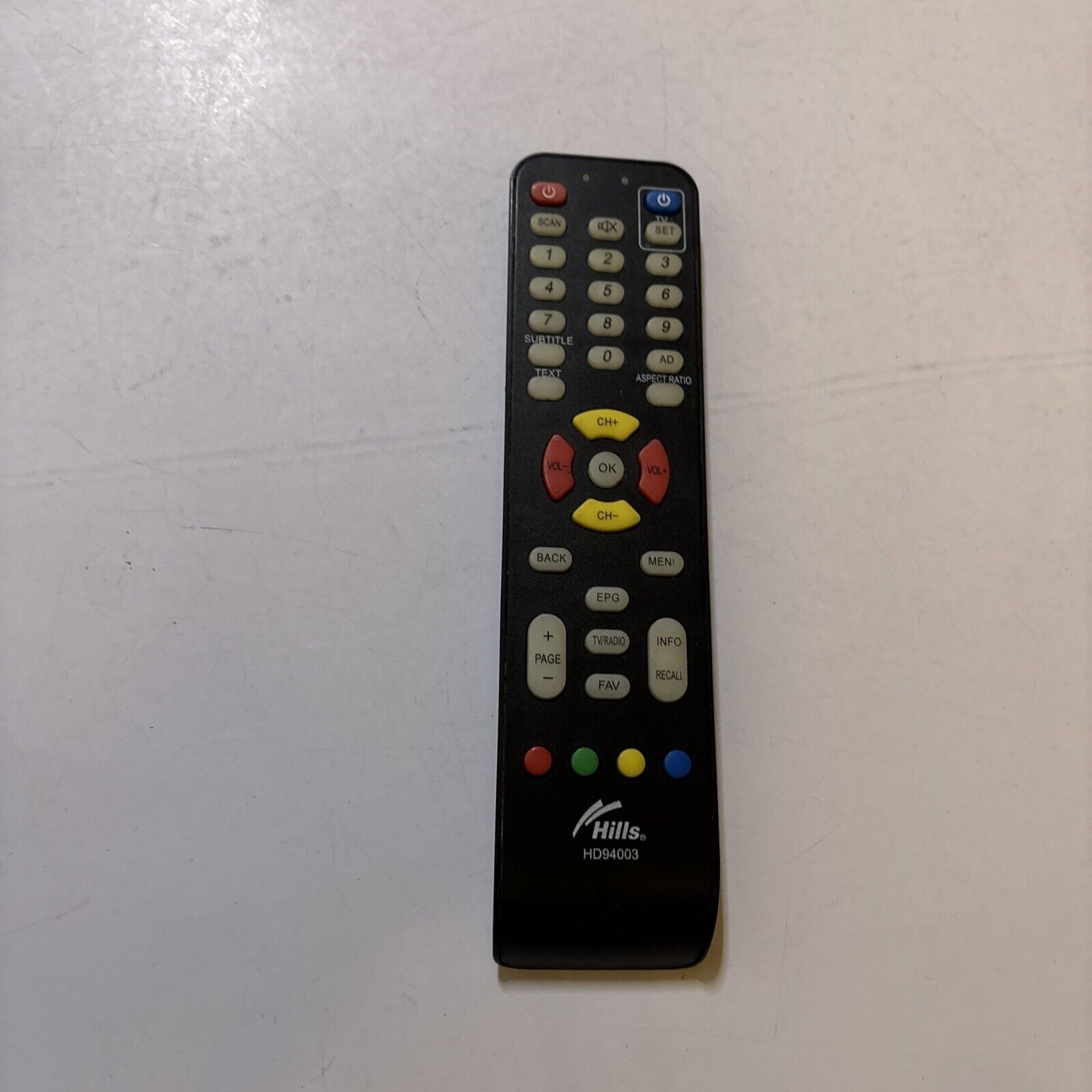 Hills HD94003 Remote Control For TV – Retro Unit