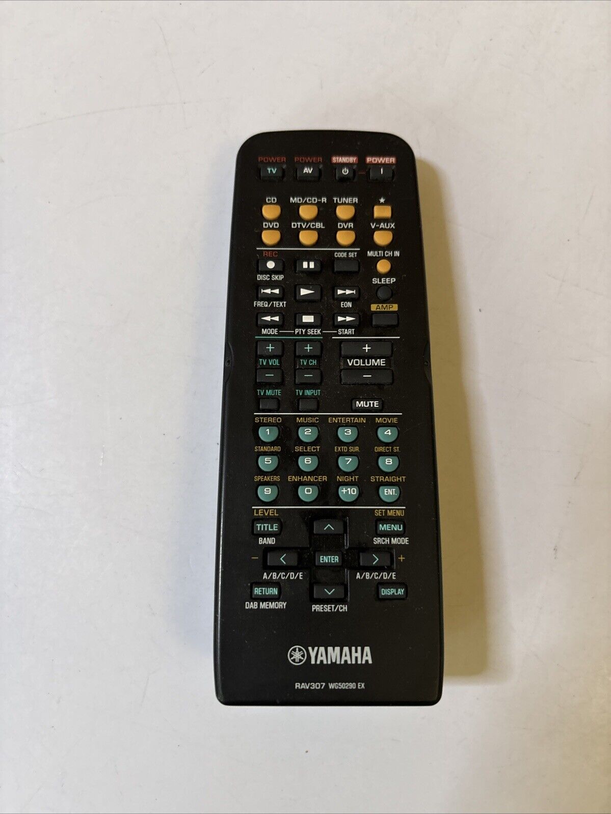 Genuine Yamaha RAV307 WG50290 EX Remote Control *Missing Battery Lid ...
