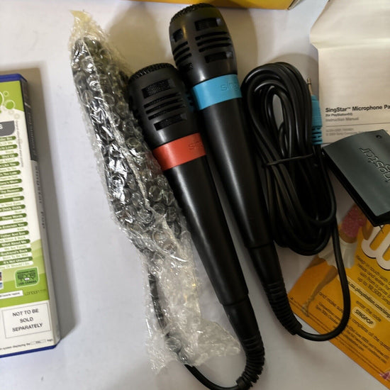 Singstar Pop Game Microphones for PlayStation 2005 PS2 PAL – Retro Unit