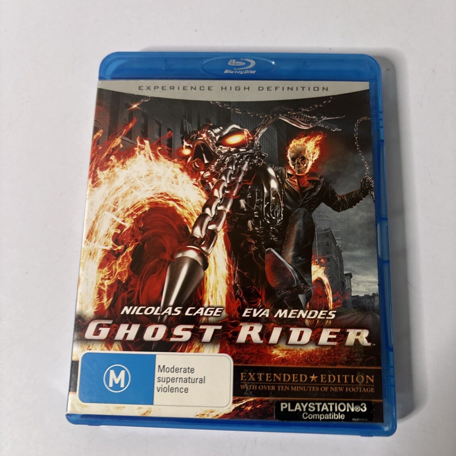 Ghost Rider - Extended Edition (Blu-ray, 2007) Nicolas Cage All Region ...