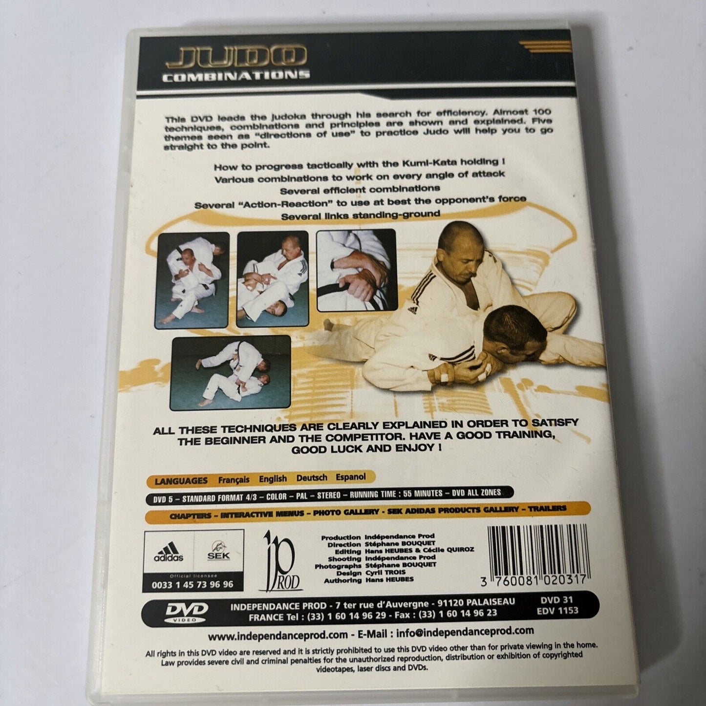 Judo Combinations By Marc Verillotte (DVD) All Regions – Retro Unit