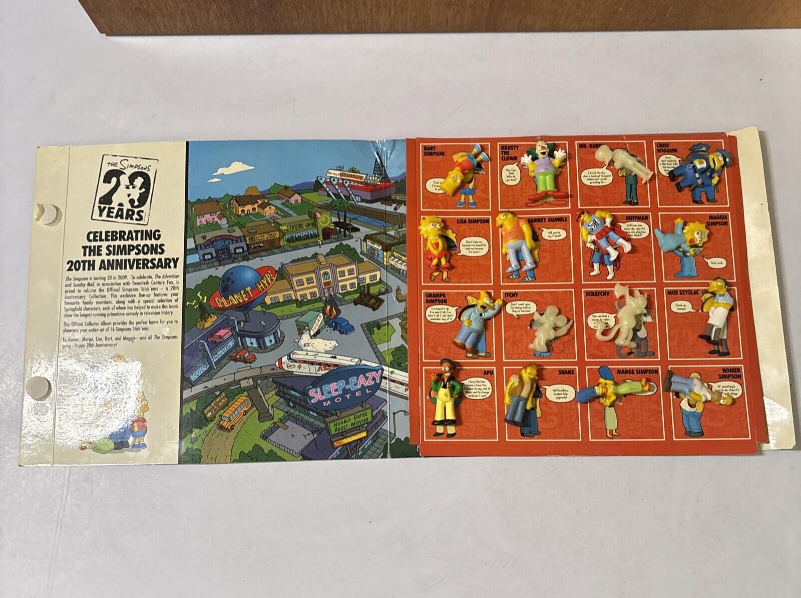 The Simpsons 20th Anniversary Stick'Ems Collector Album – Retro Unit
