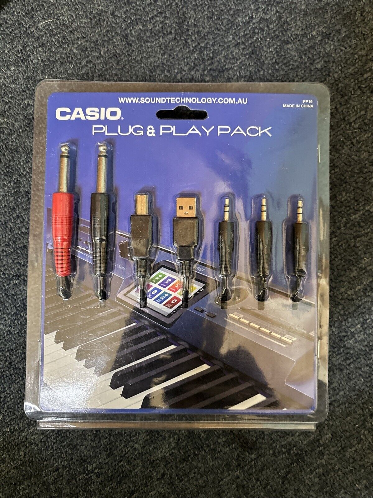 Casio Plug & Play Cable Pack USB/Audio Connector Leads PP16 *New Seale ...