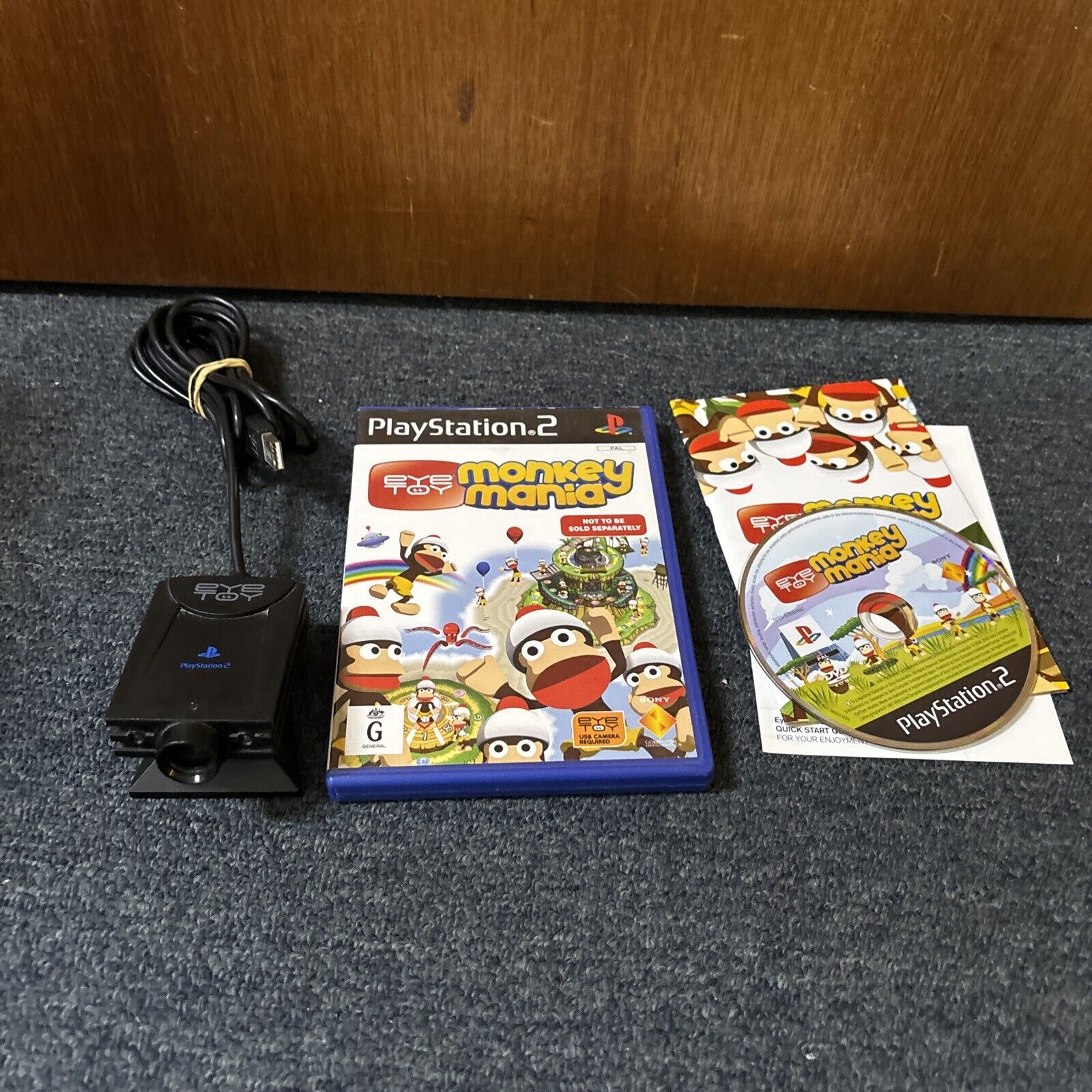 Eye Toy USB Camera For Sony Playstation 2 With Monkey Mania PAL – Retro ...