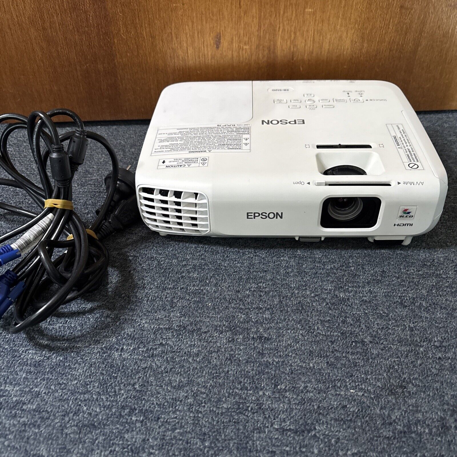 Epson EB-S120 LCD Projector HDMI VGA S-Video – Retro Unit