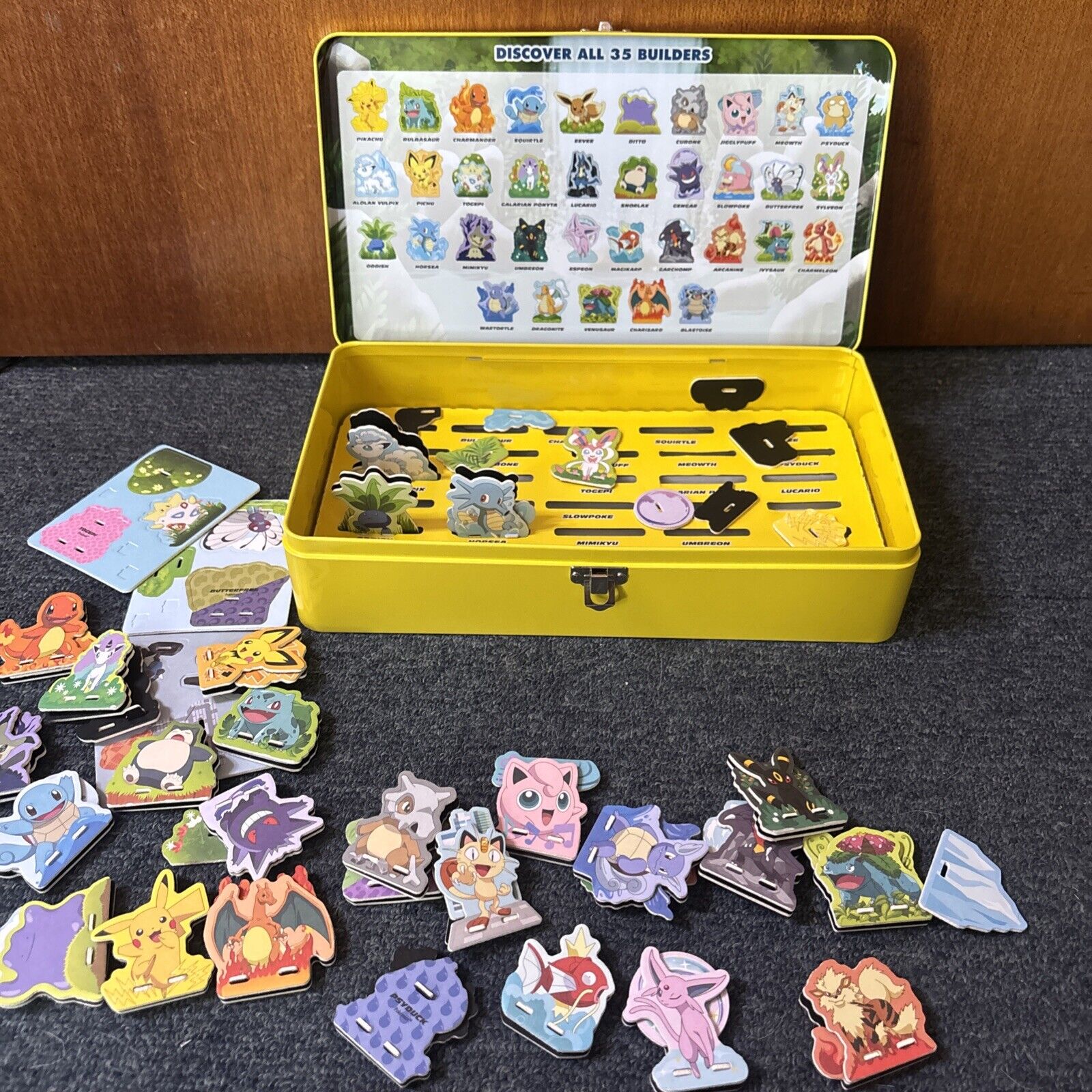 Pokemon Coles Builders Collector Case With Cardboard Figures – Retro Unit