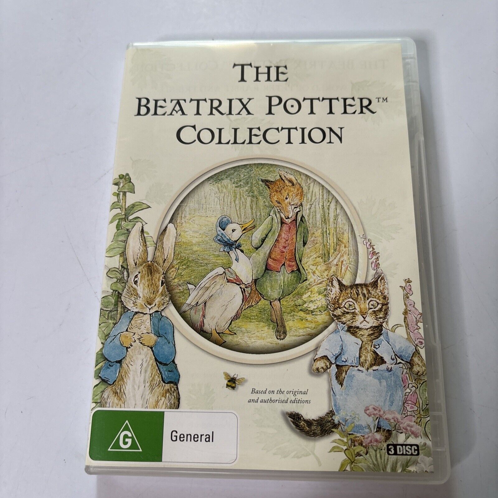 The Beatrix Potter Collection (DVD, 2006, 3-Disc) Region 4 NEW – Retro Unit