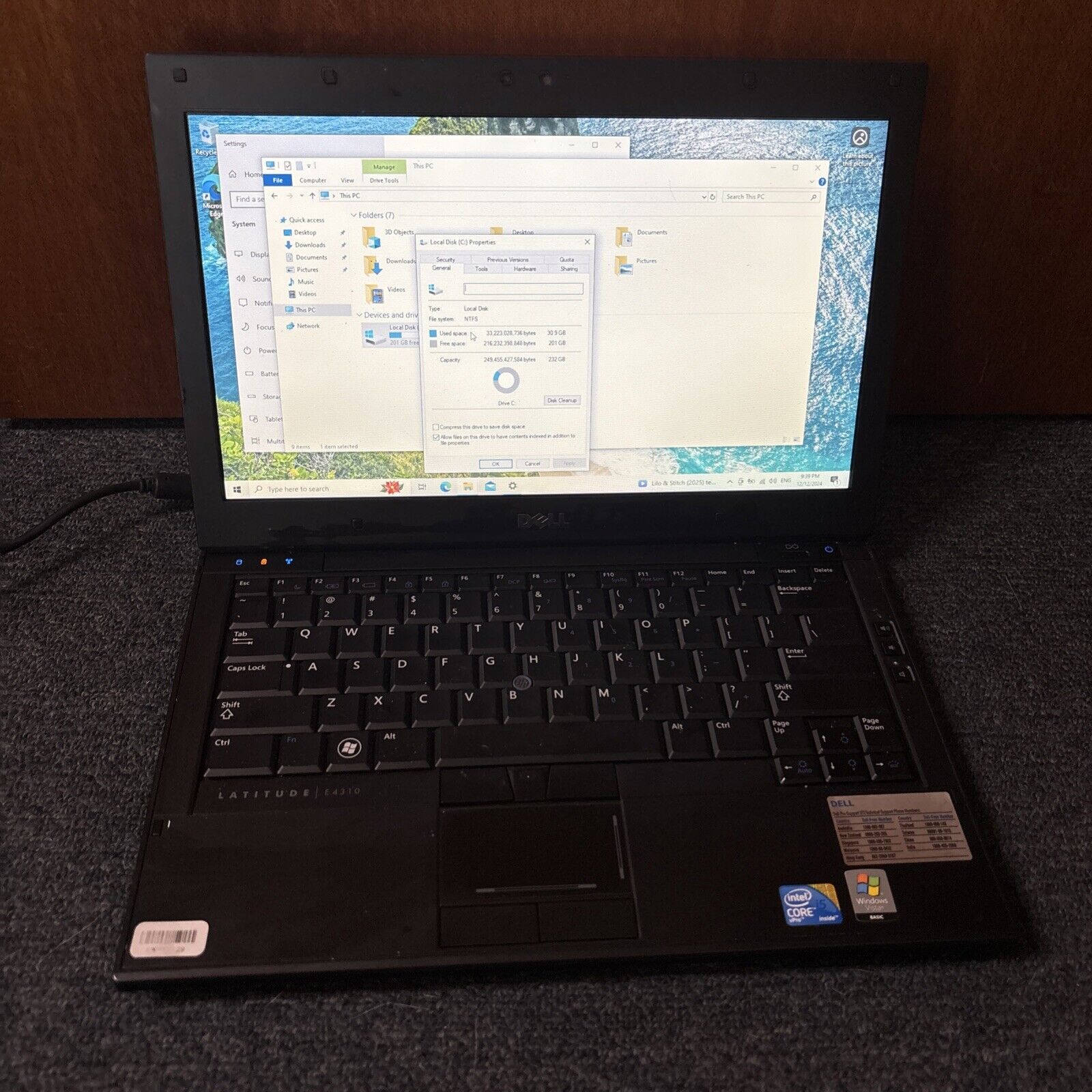 Dell Latitude E4310 Laptop Intel i5 4GB RAM 250GB HDD DVD*No Battery A ...