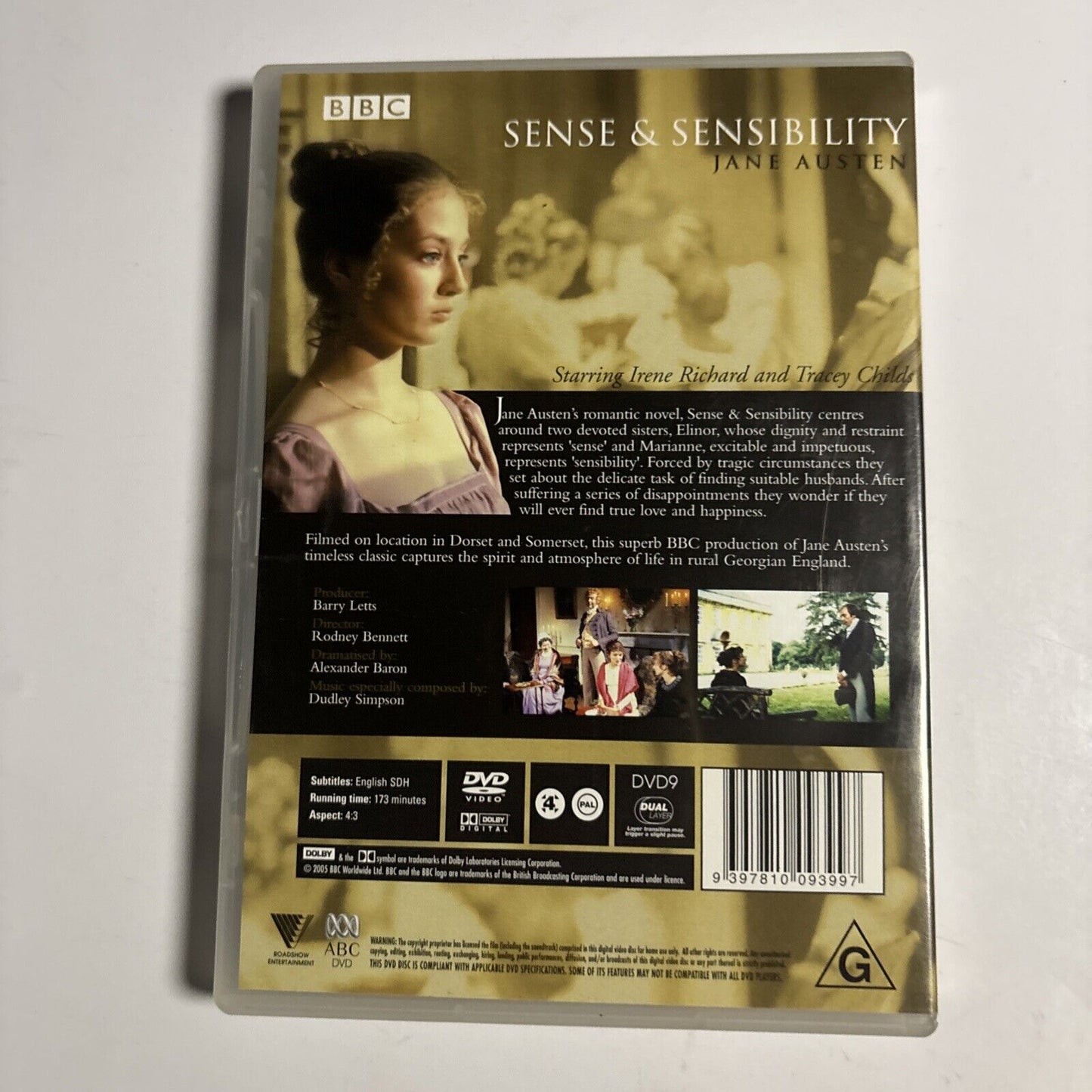 Jane Austen: Sense and Sensibility (DVD, 1986) BBC Region 4 – Retro Unit