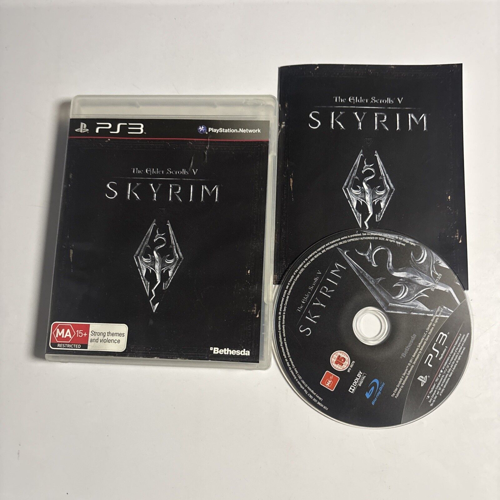 The Elder Scrolls V Skyrim - Sony PlayStation 3 Game PS3 Manual – Retro ...