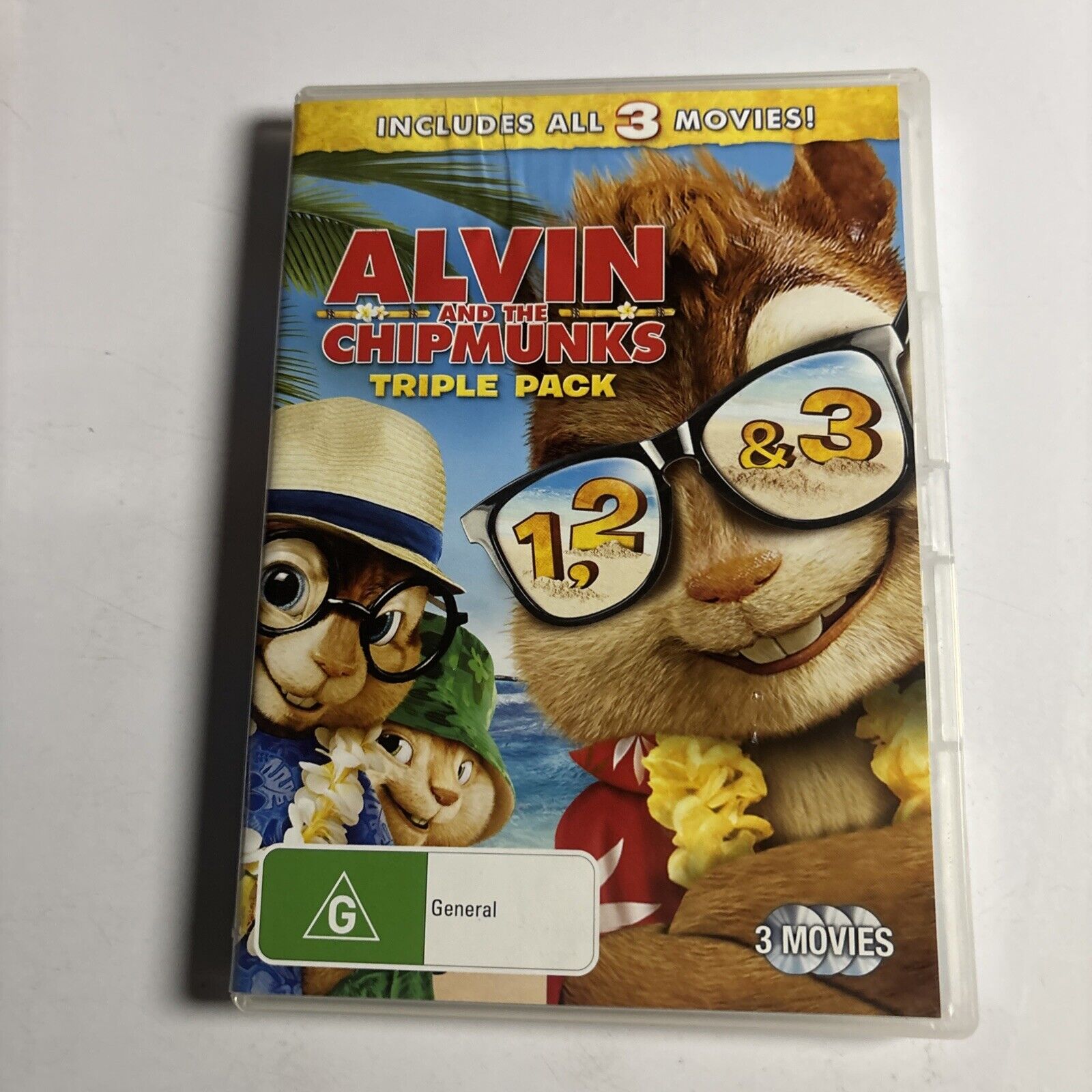 Alvin And The Chipmunks 1, 2, 3 Triple Pack (DVD, 3-Disc) Region 4 ...