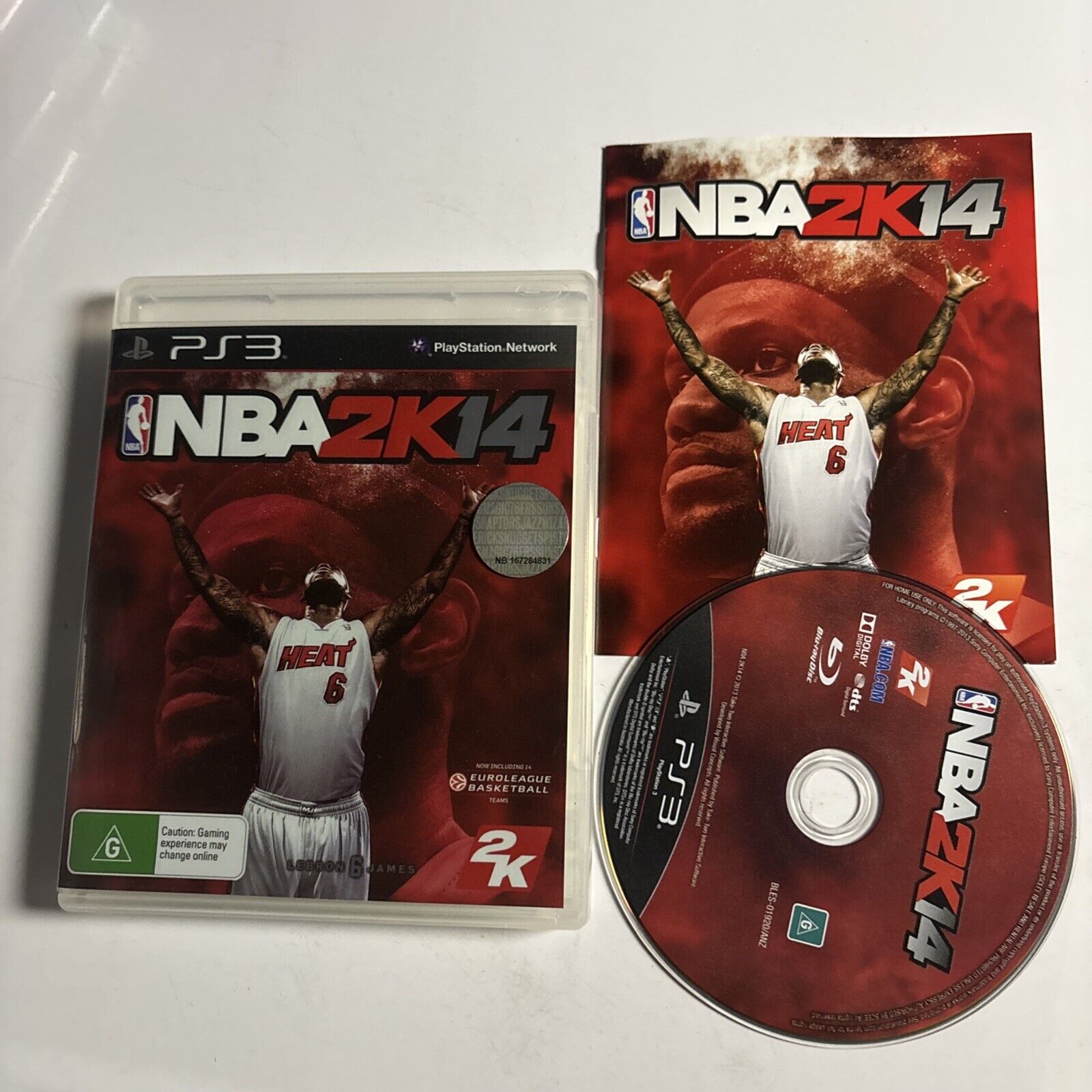 NBA 2K14 - PS3 Sony Playstation 3 Manual LeBron James – Retro Unit