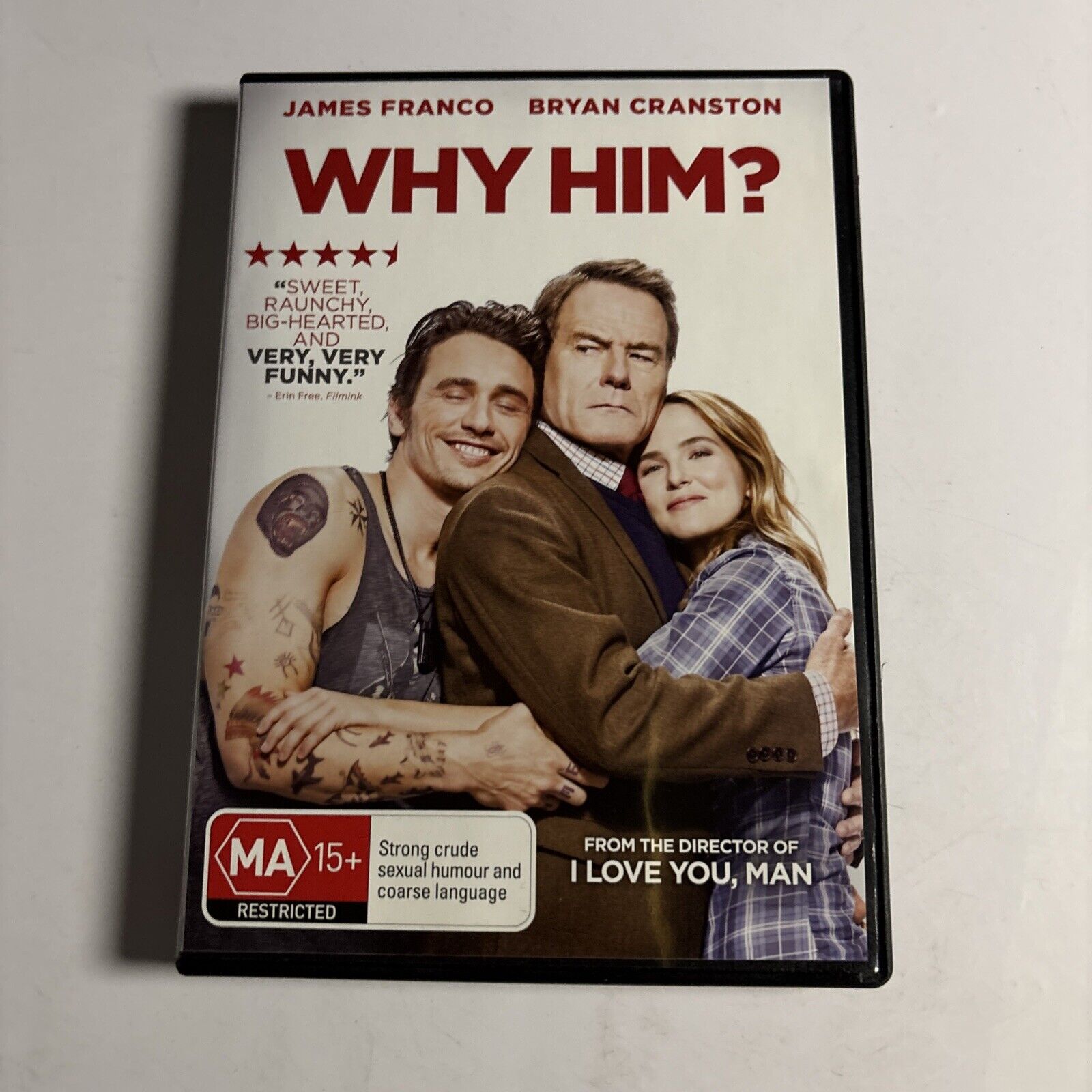 Why Him? (DVD, 2017) James Franco, Bryan Cranston NEW Region 4 – Retro Unit