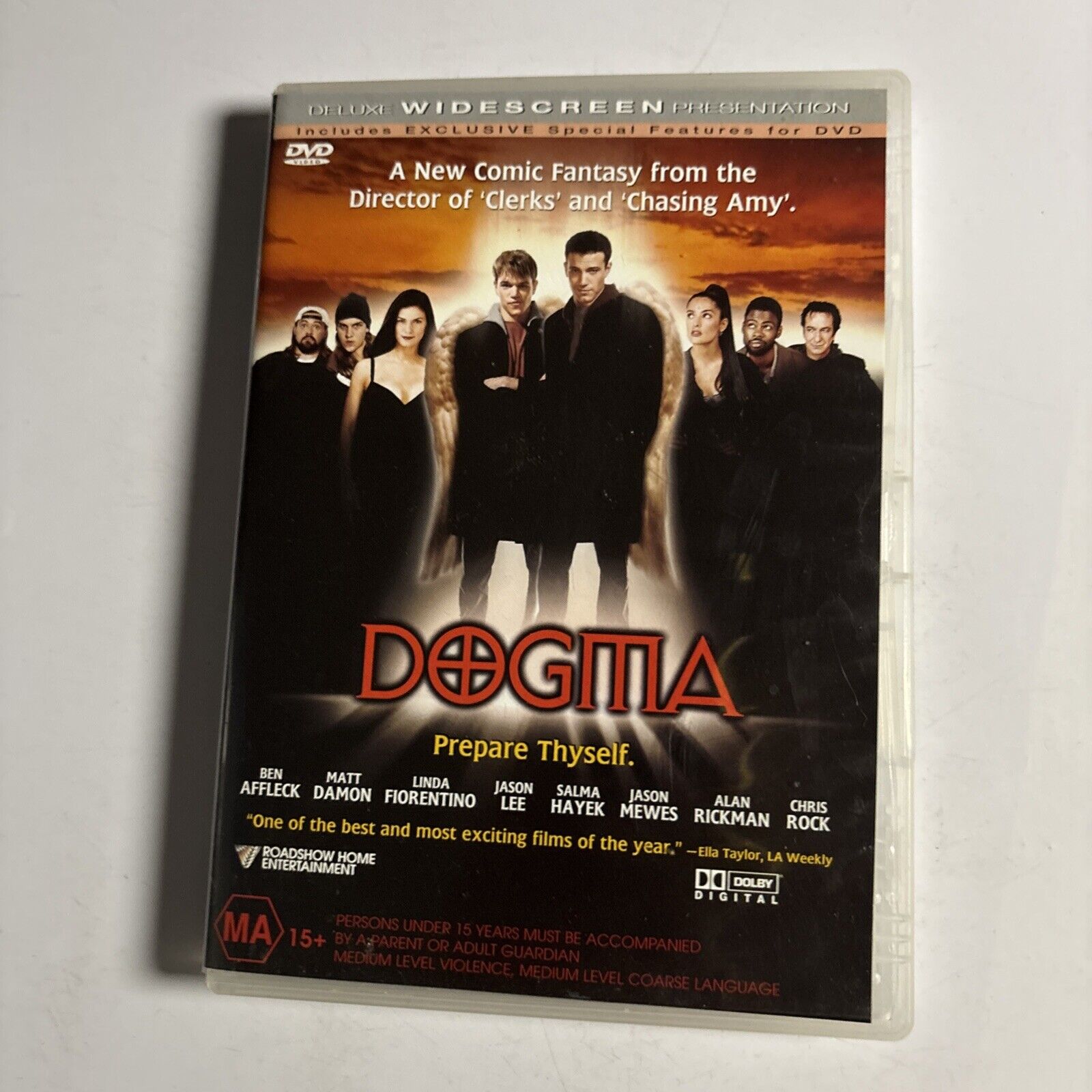 Dogma (DVD, 1999) Matt Damon, Been Affleck, Chris Rock, Jason Lee Regi ...