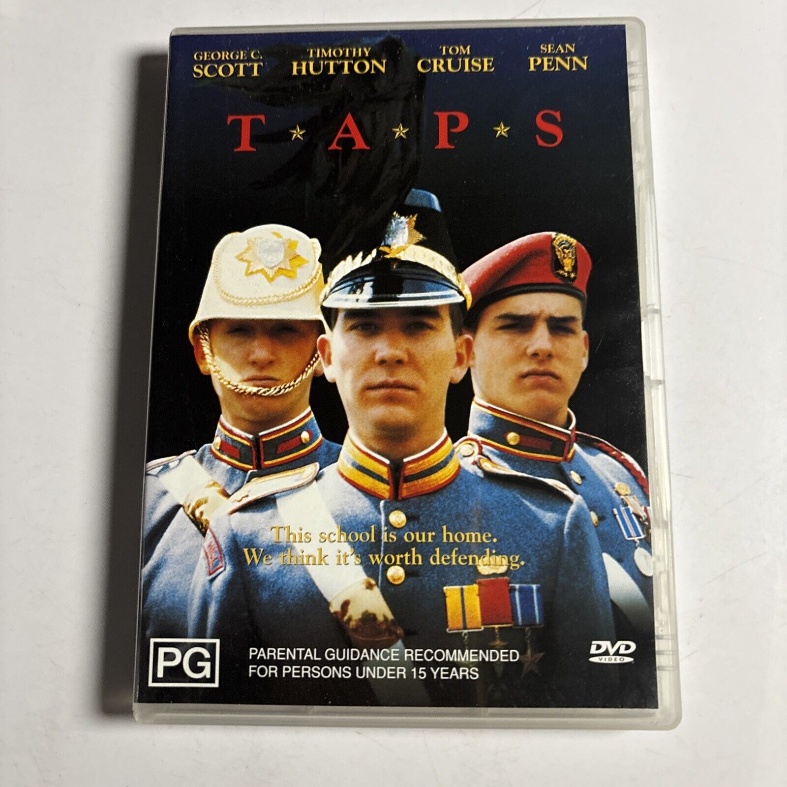 Taps (DVD, 1981) George C. Scott, Tom Cruise, Sean Penn NEW Region 4 ...