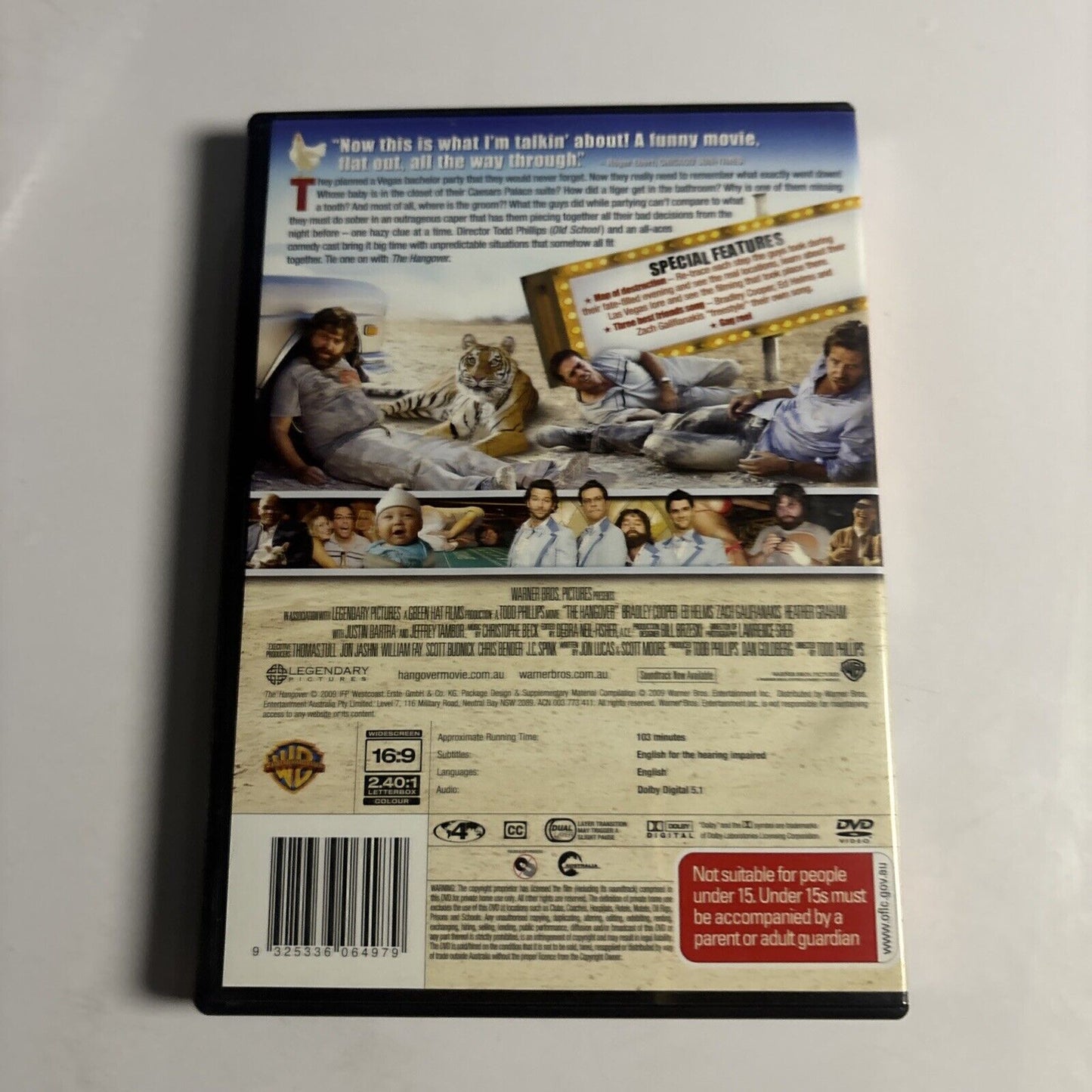 The Hangover - Extended Cut (DVD, 2009) Bradley Cooper NEW Region 4 ...