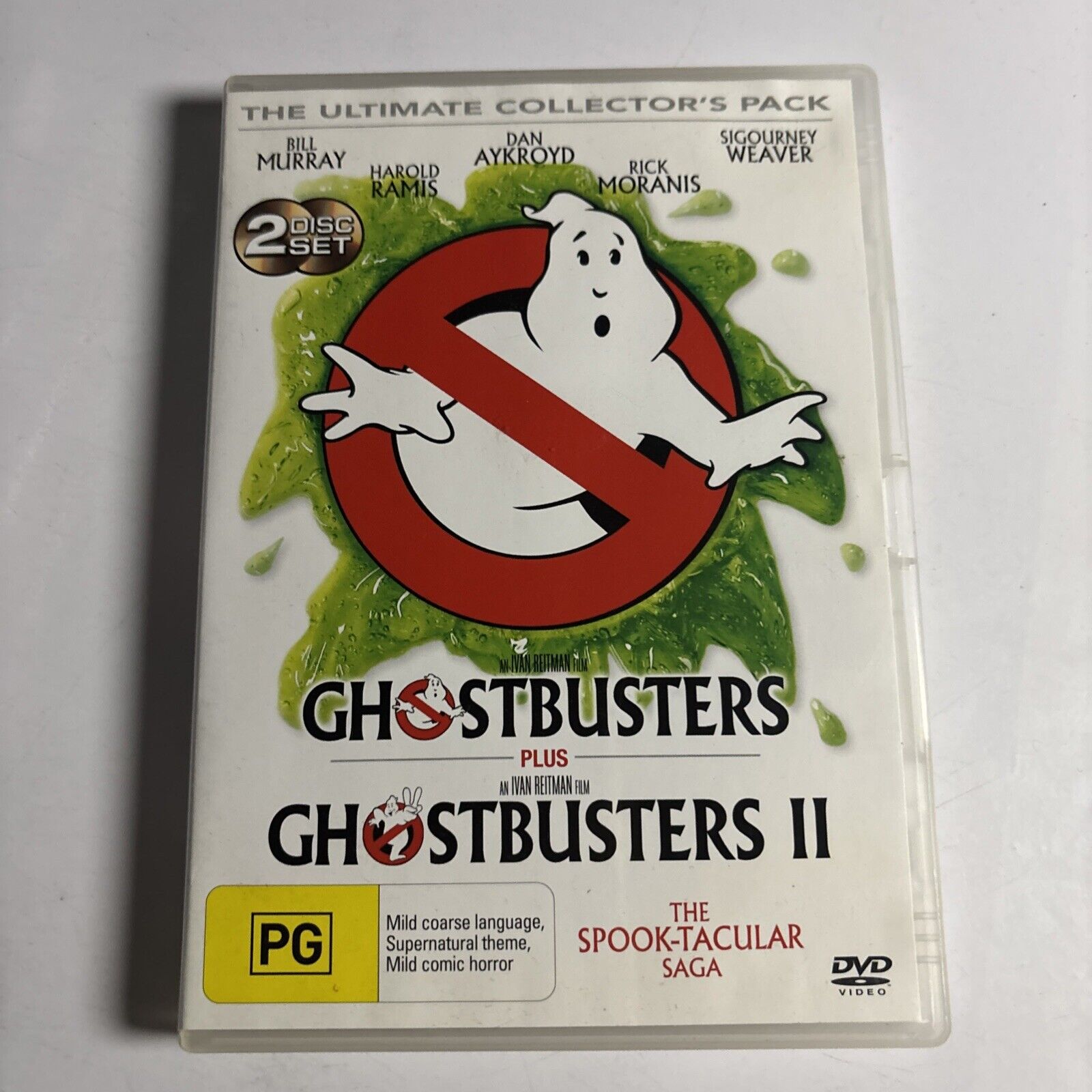 Ghostbusters / Ghostbusters II (DVD, 2-Disc) Bill Murray, Dan Aykroyd ...