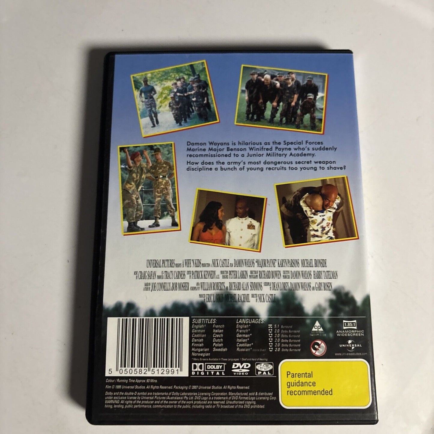 Major Payne (DVD, 1995) Damon Wayans NEW Region 4 &2 – Retro Unit