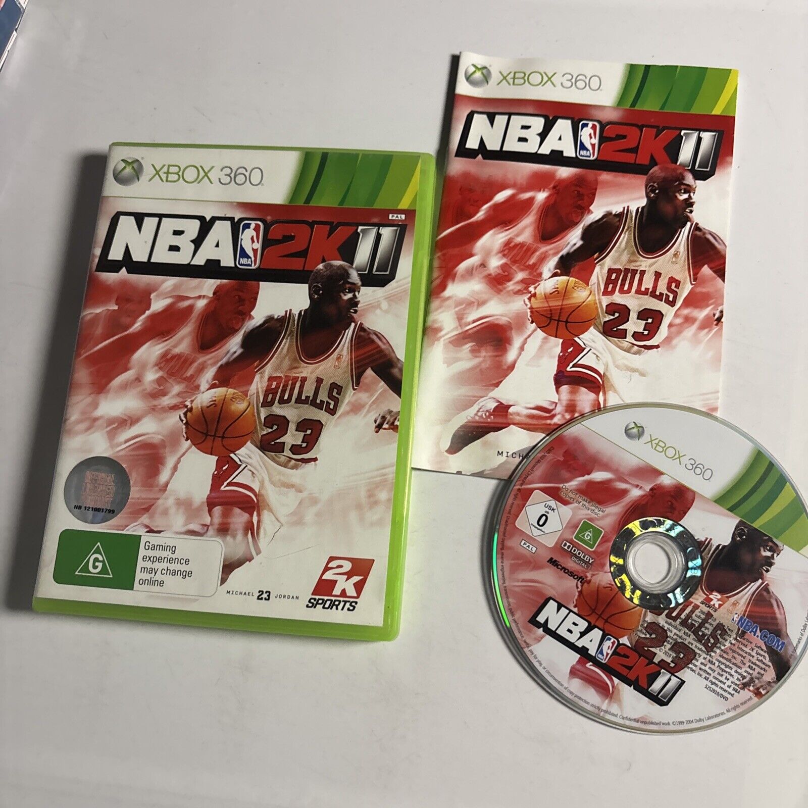 NBA 2K11 Microsoft Xbox 360 PAL Game Complete with Manual Michael Jord ...
