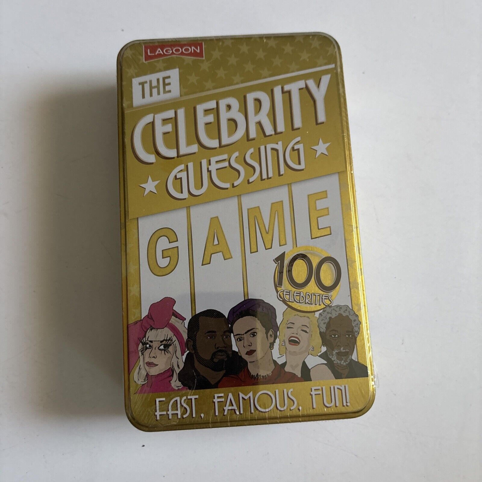 Lagoon The Celebrity Guessing Game Brand New & Sealed Tin Party Game 2 ...