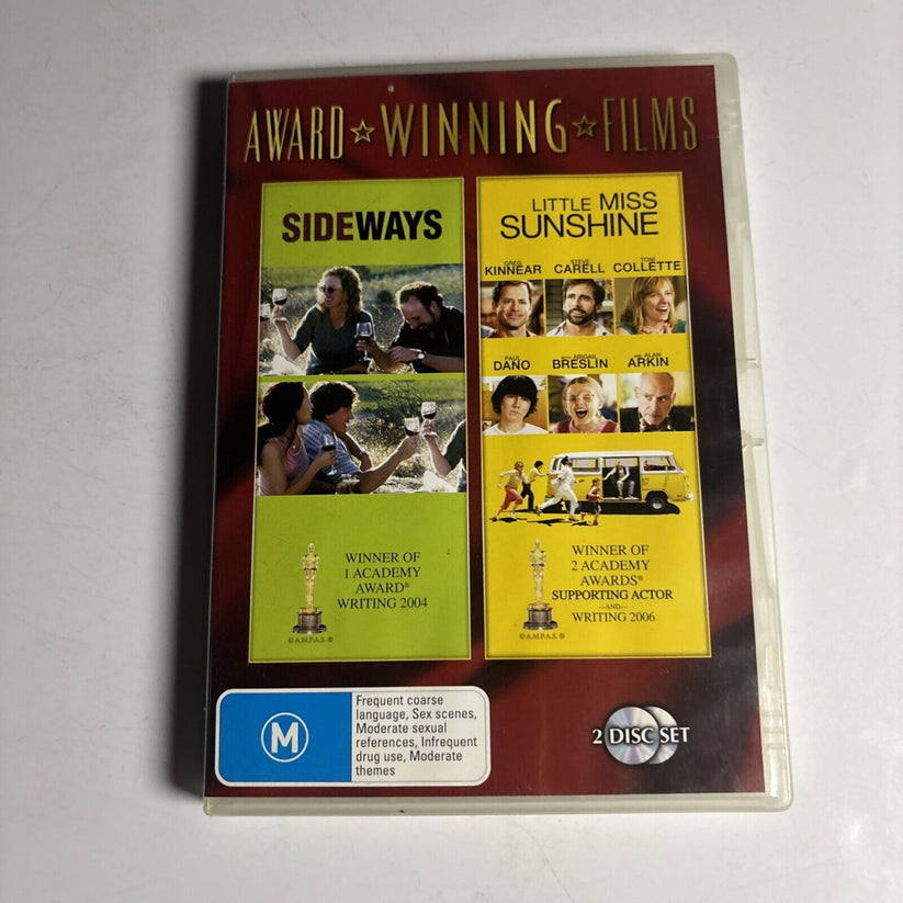 Sideways / Little Miss Sunshine (DVD, 2-Disc) Steve Carell Region 4 ...